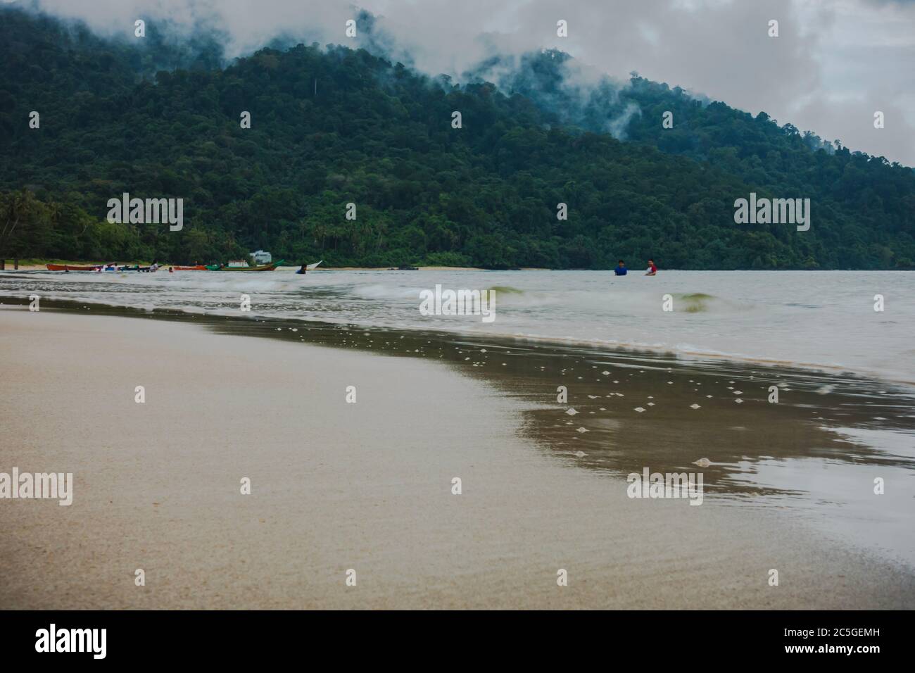 The scenic view at Telok Melano, Sarawak. This Cove is located at the ...