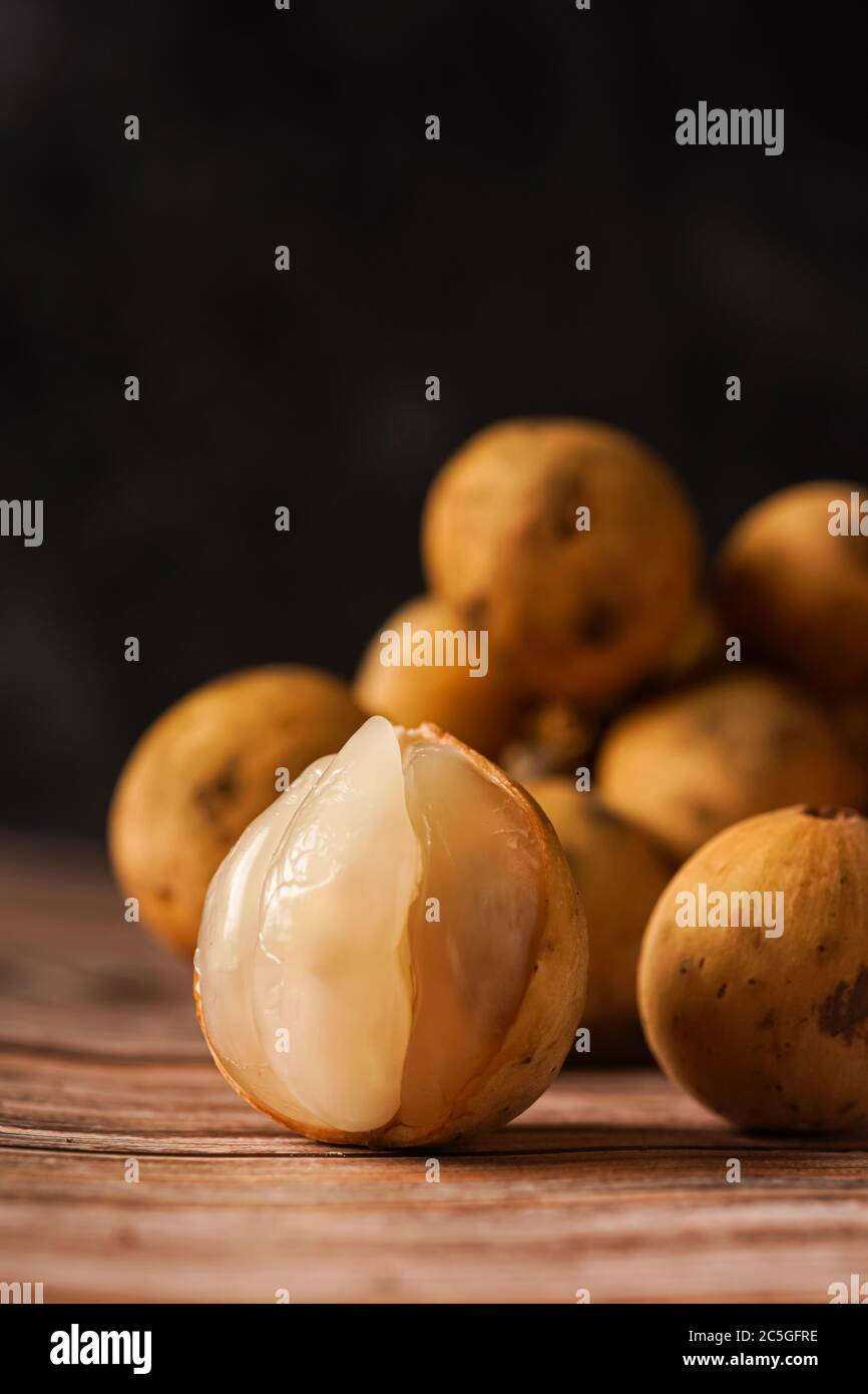 Lansium parasiticum, commonly known in English as langsat or lanzones ...