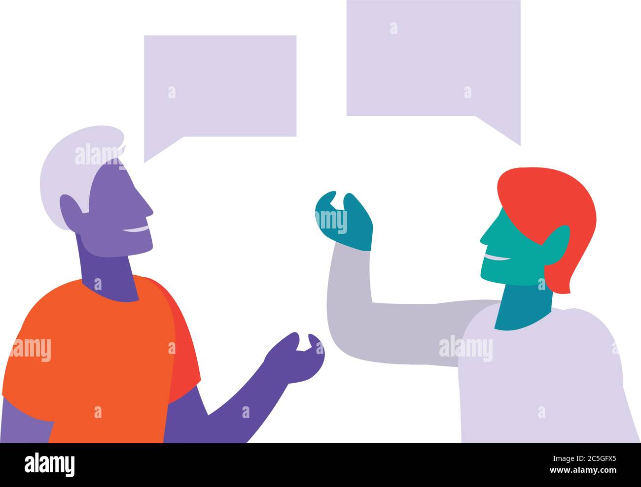 Men with positive thoughts and messages vector illustration desing ...