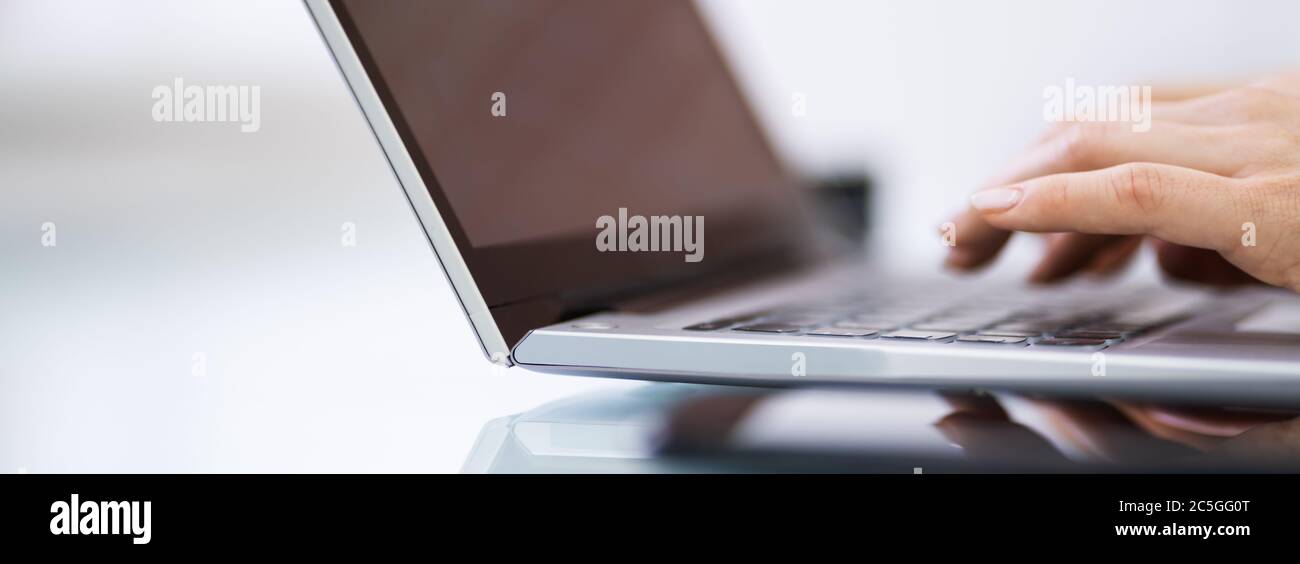 Corporate Employee Business Training On Laptop Computer Stock Photo - Alamy