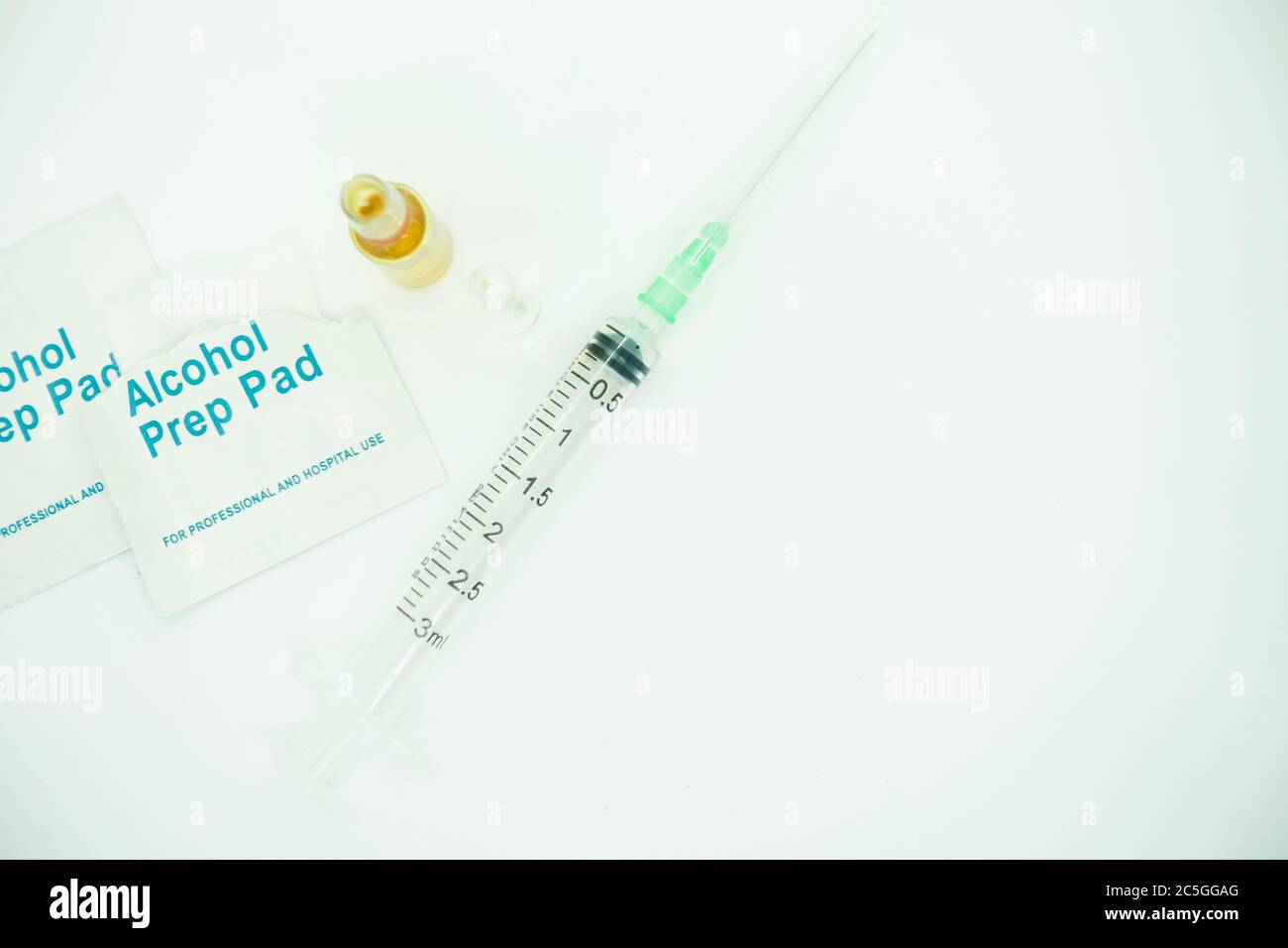Medication ampoules for Intravenous injections on a wooden background ...