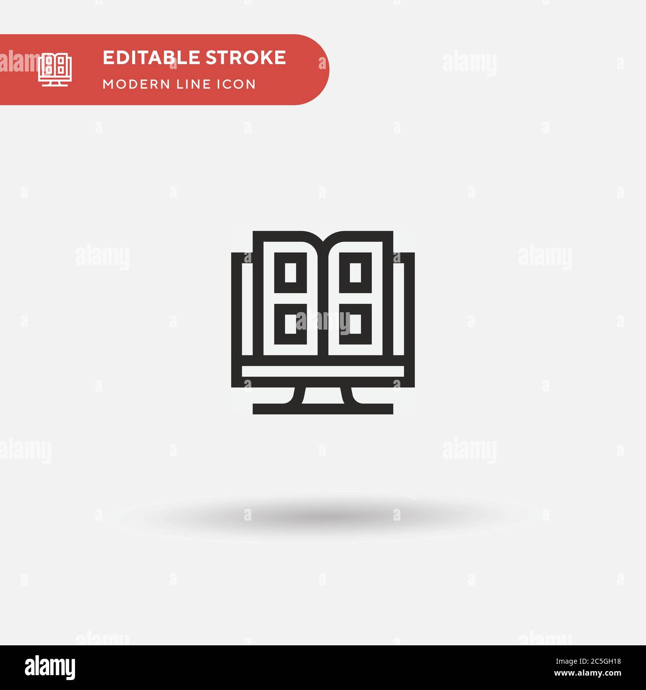 Catalogue Simple vector icon. Illustration symbol design template for ...