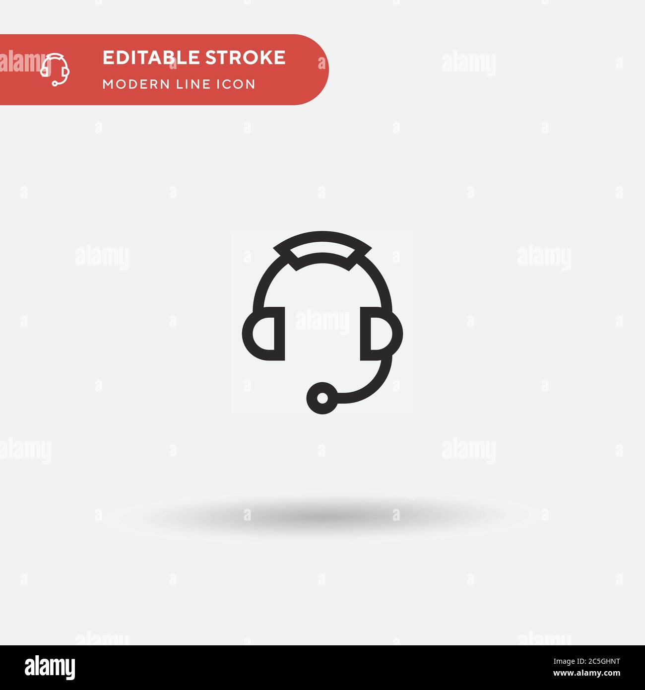 Customer Service Simple vector icon. Illustration symbol design ...