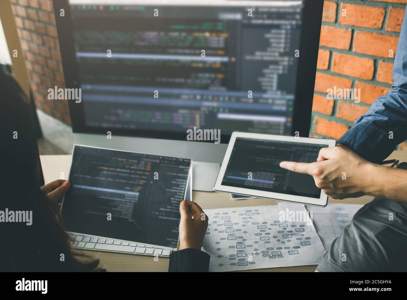 Professional development programmer cooperating meeting programming ...