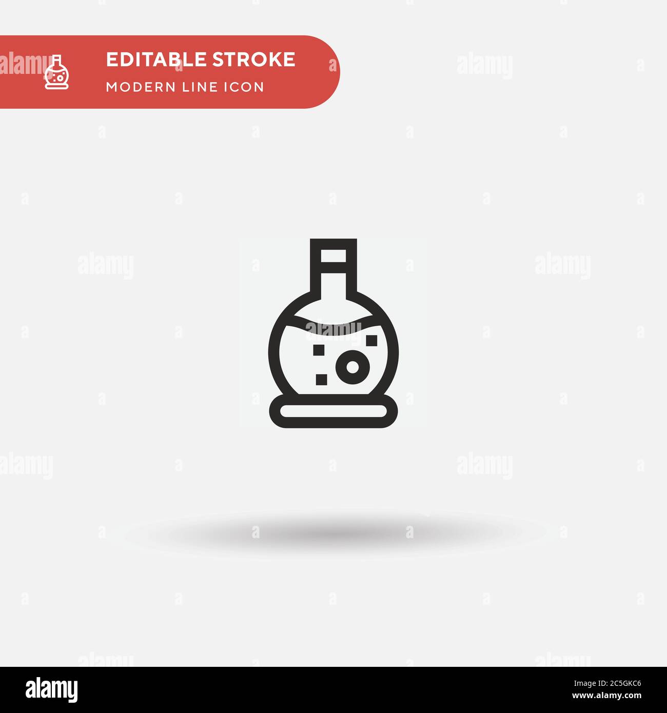 Potion Simple vector icon. Illustration symbol design template for web ...
