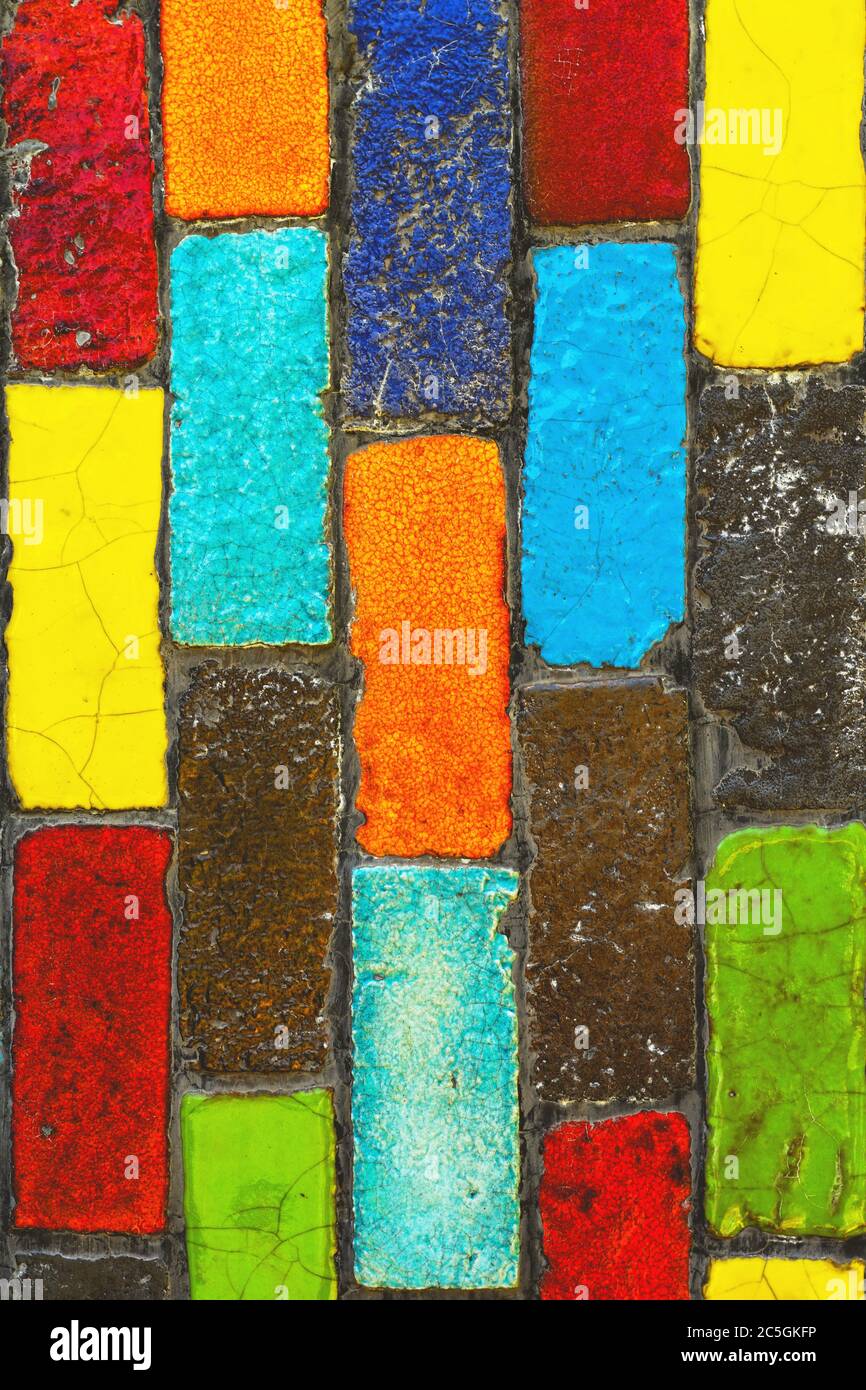 Colorful bricks abstract background hi-res stock photography and images ...