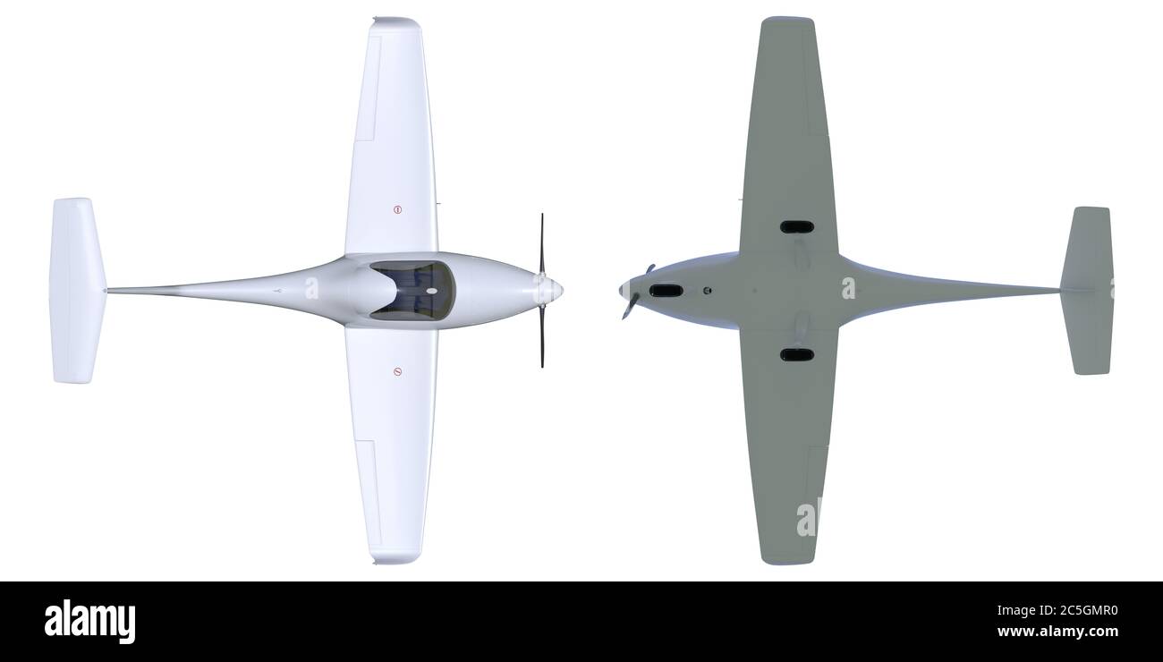 Plane top view Cut Out Stock Images & Pictures - Alamy