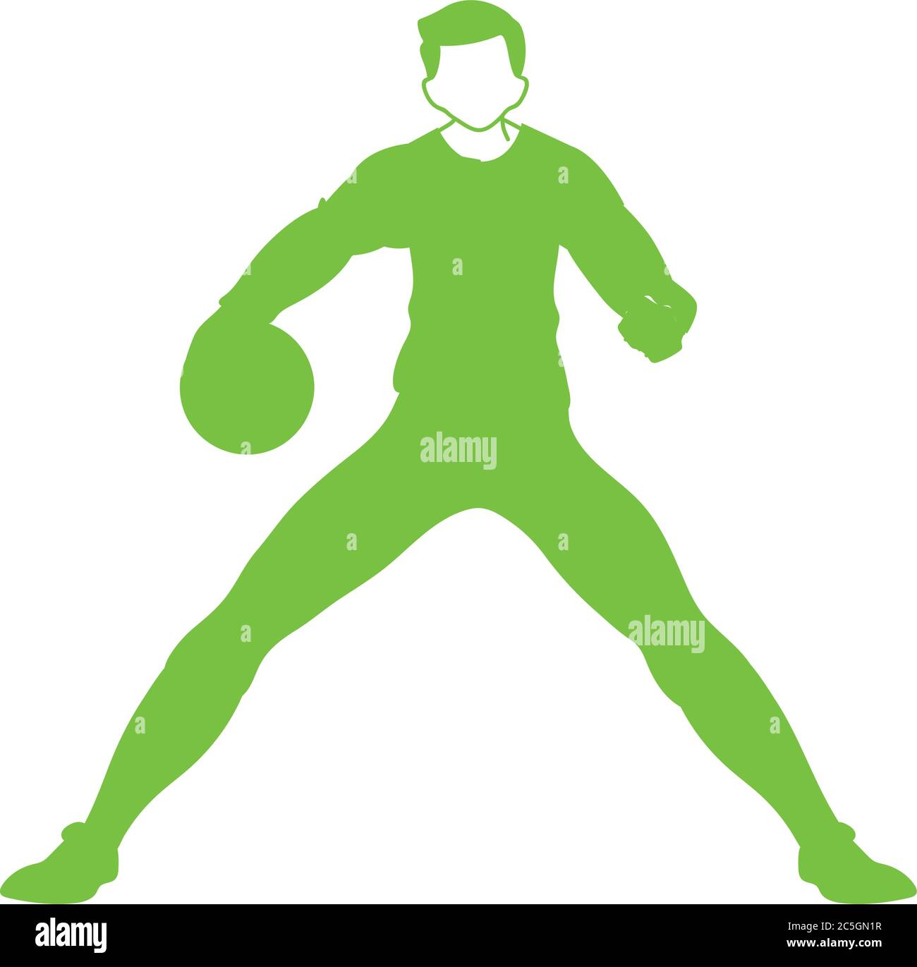 goalkeeper player man with ball design, Soccer football sport hobby ...