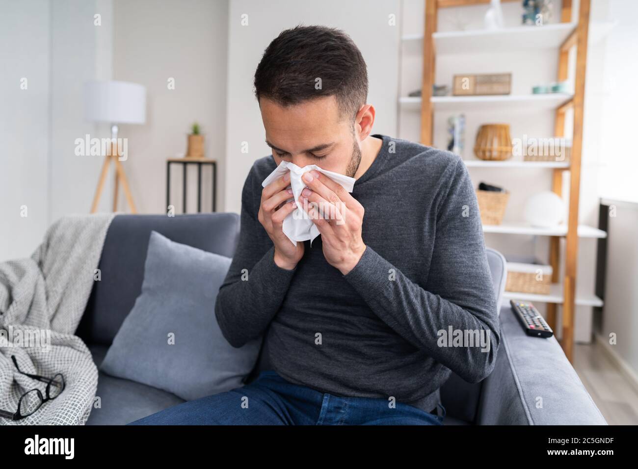 Sneeze Man High Resolution Stock Photography and Images - Alamy