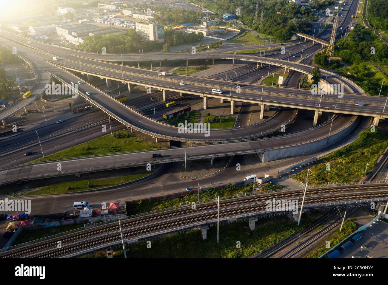 Empty overpass aerial hi-res stock photography and images - Alamy