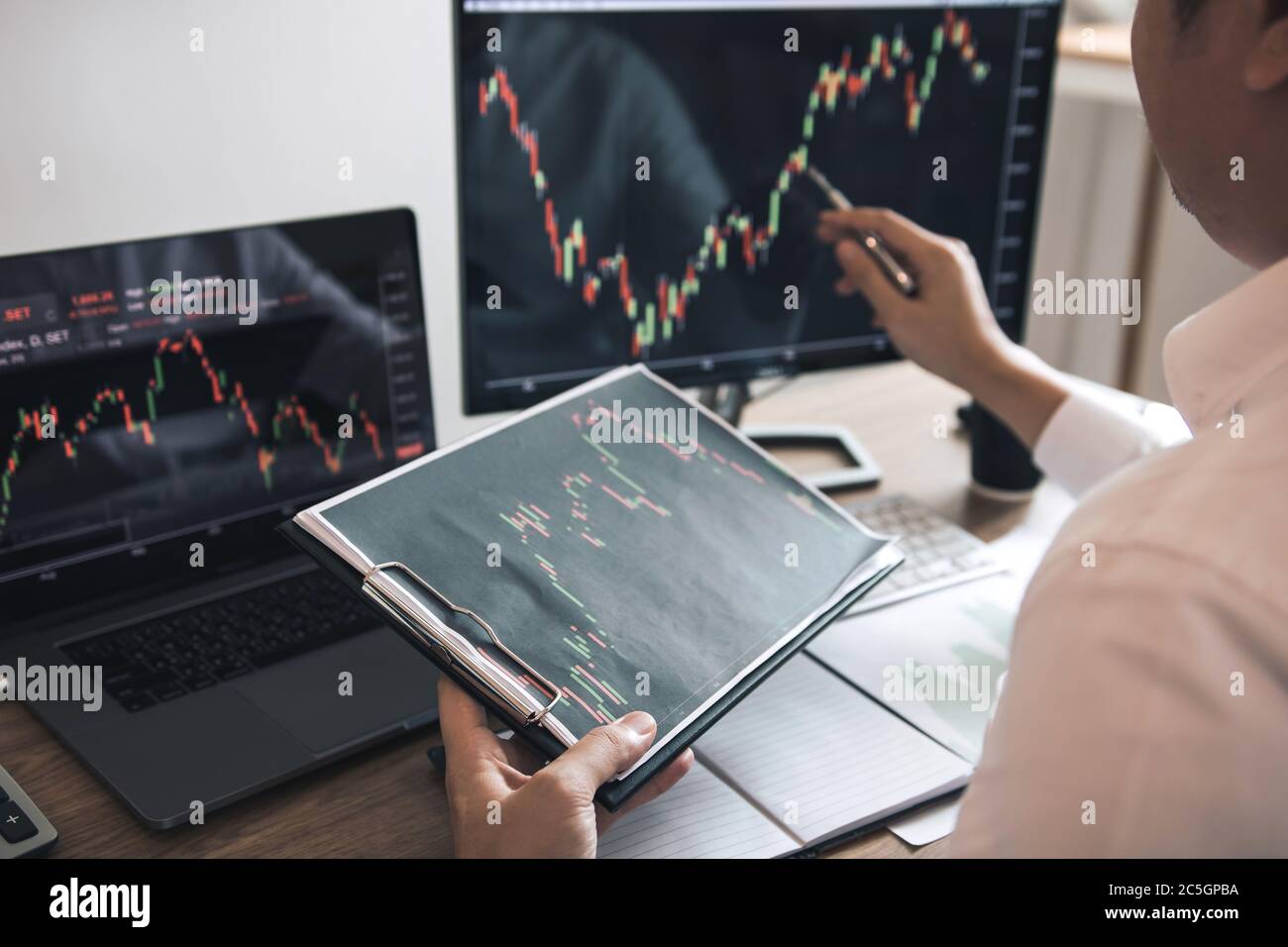 Stock Market Screen Computer High Resolution Stock Photography and ...