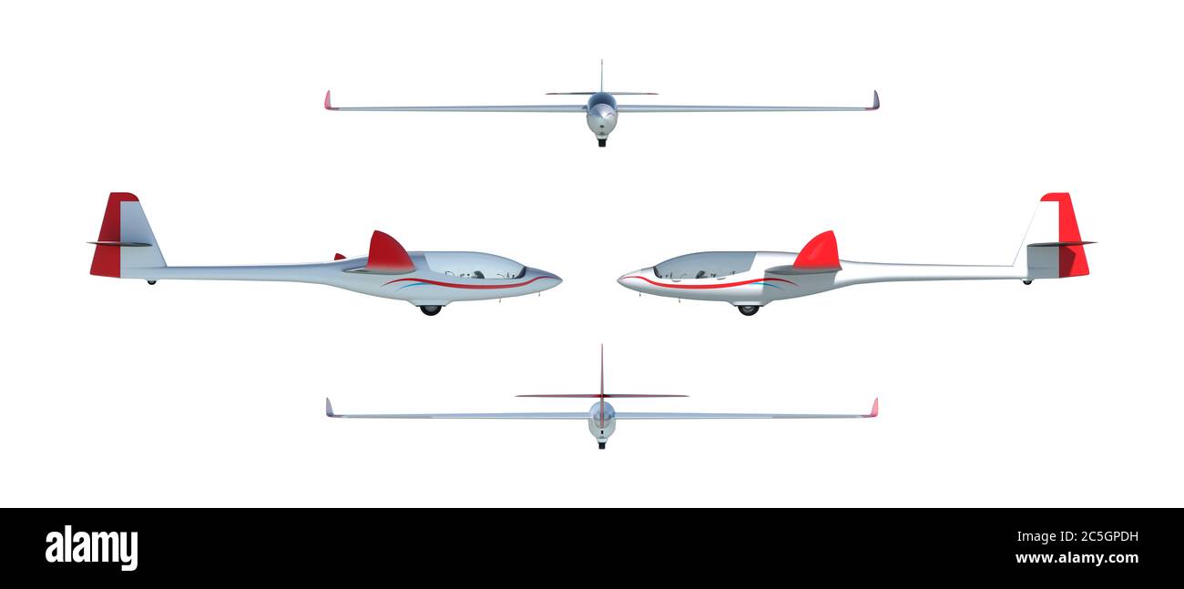 Airplane from back view Cut Out Stock Images & Pictures - Alamy