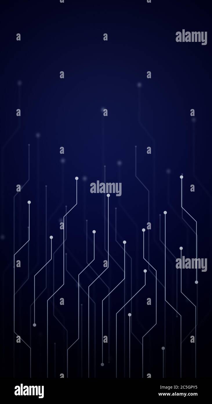 Abstract futuristic circuit board or blockchain network concept ...