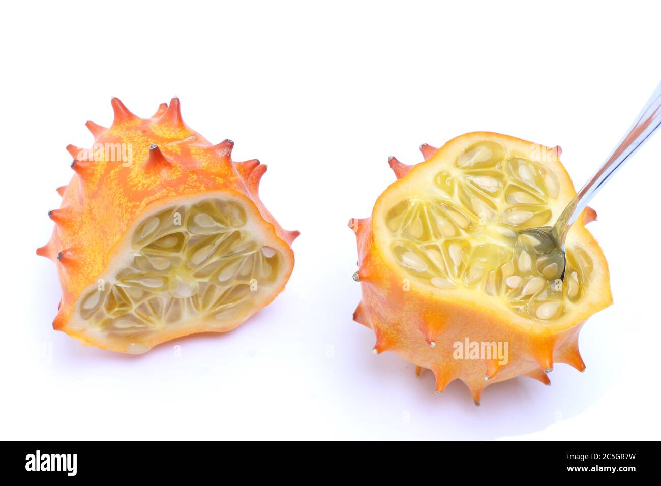 Cut african melon Cut Out Stock Images & Pictures - Alamy