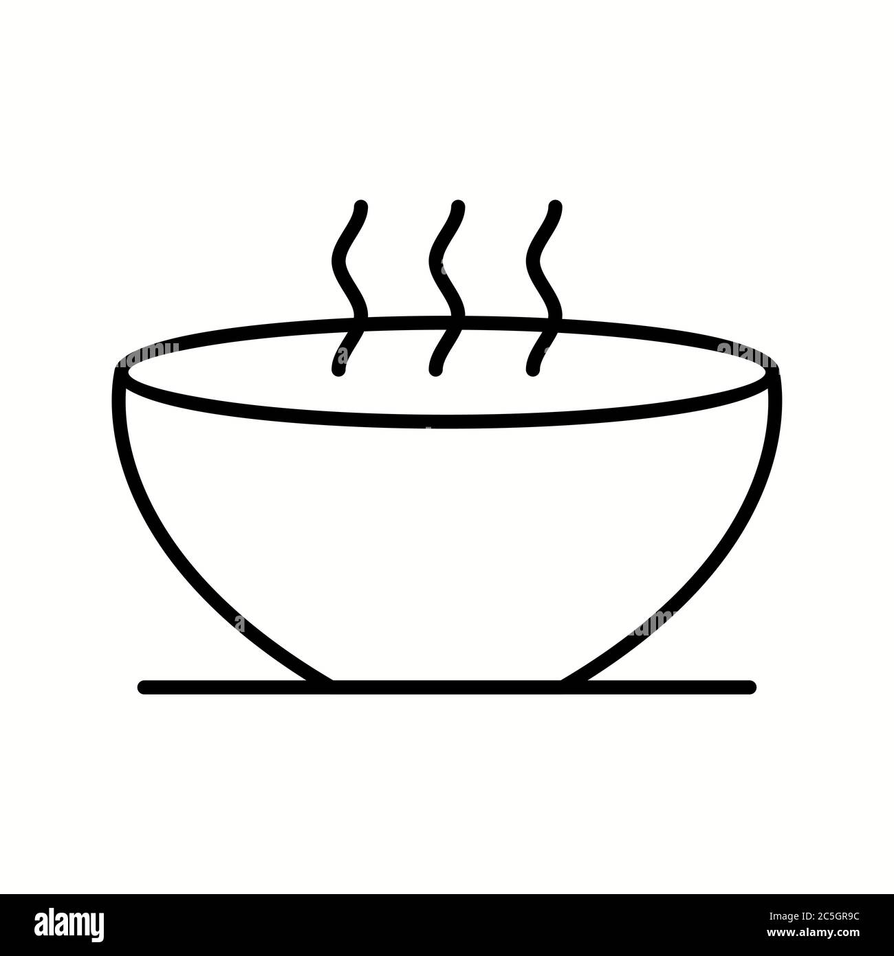 Unique Hot Soup Vector Line Icon Stock Vector Image & Art - Alamy