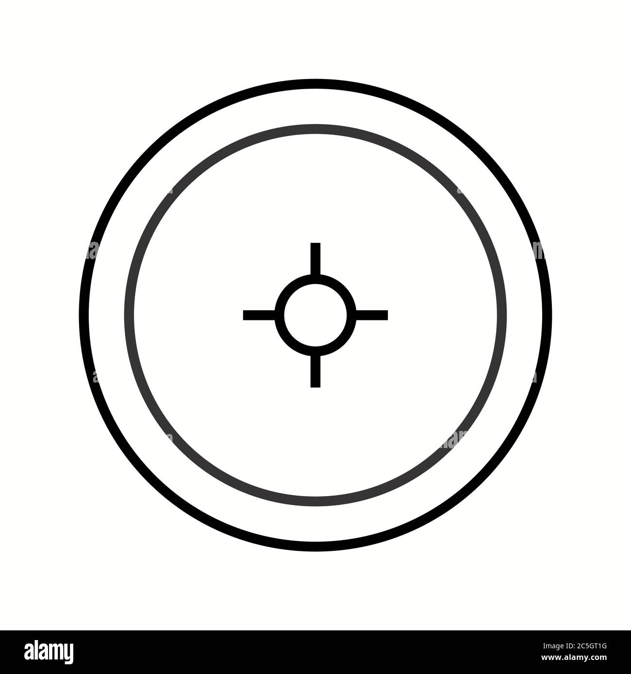 Unique Location Access Vector Line Icon Stock Vector Image & Art - Alamy