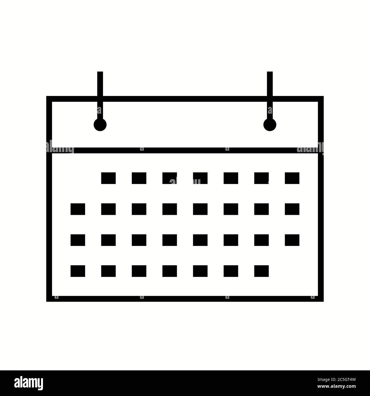 Unique Calender Vector Line Icon Stock Vector Image & Art - Alamy