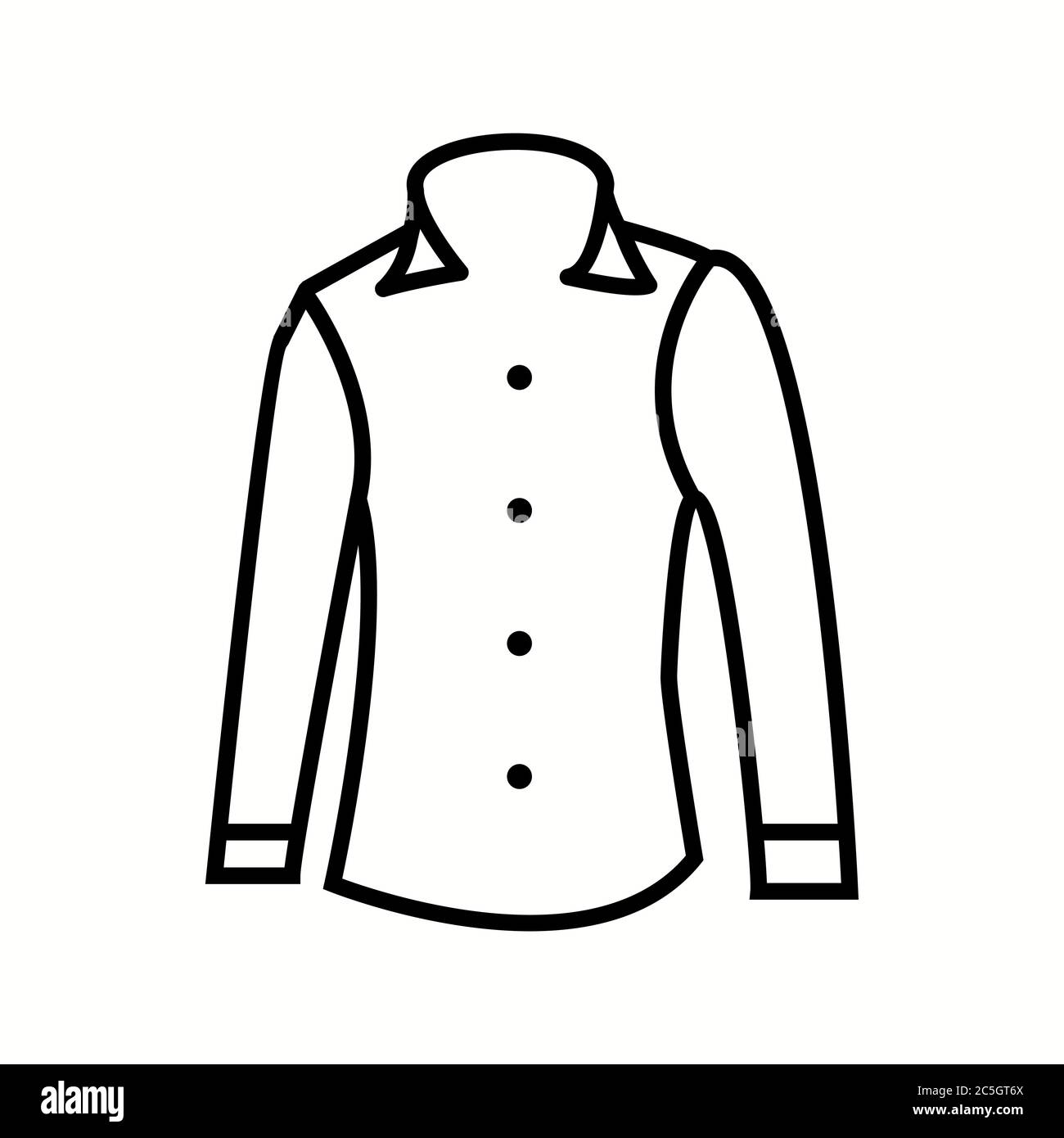 Unique Formal Shirt Vector Line Icon Stock Vector Image & Art - Alamy