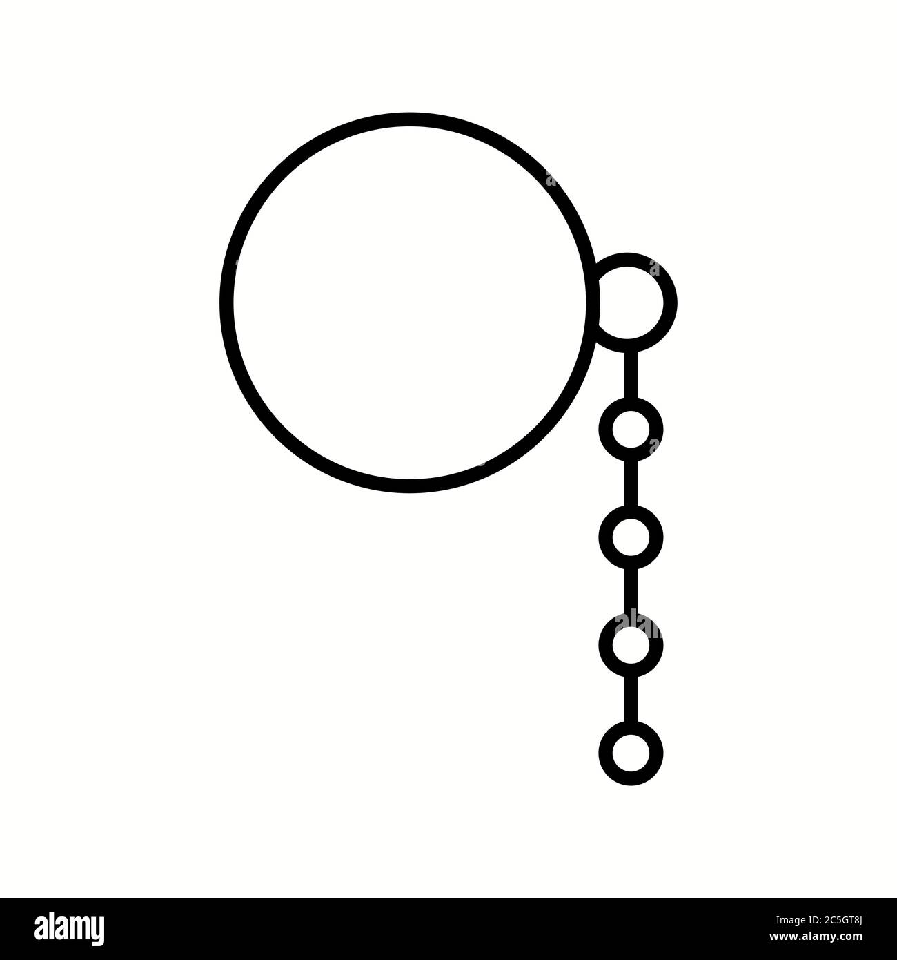 Unique Monocle Vector Line Icon Stock Vector Image & Art - Alamy