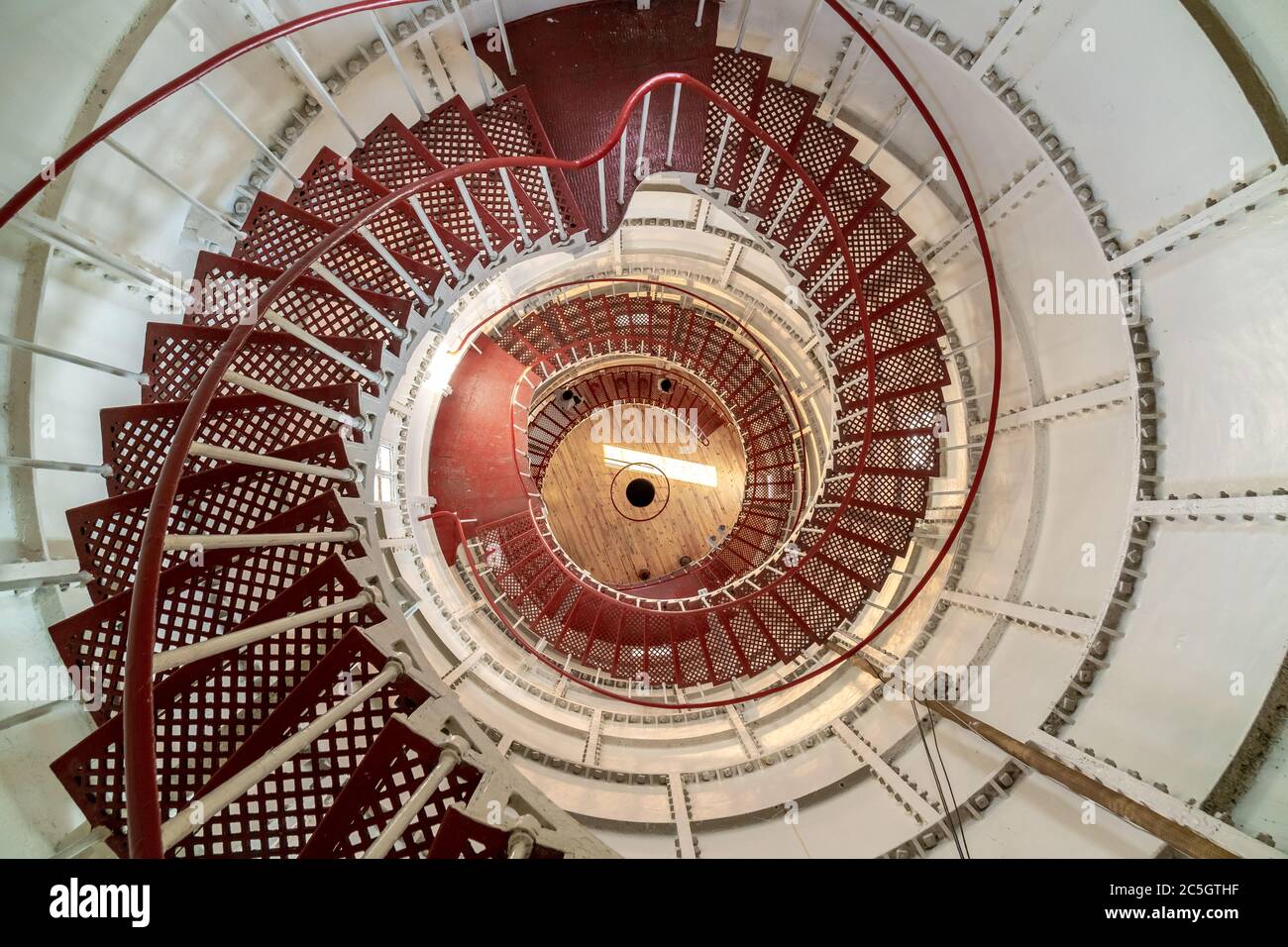 Poti, Georgia - 30.06.2020: Round staircase in the interior of the Poti ...