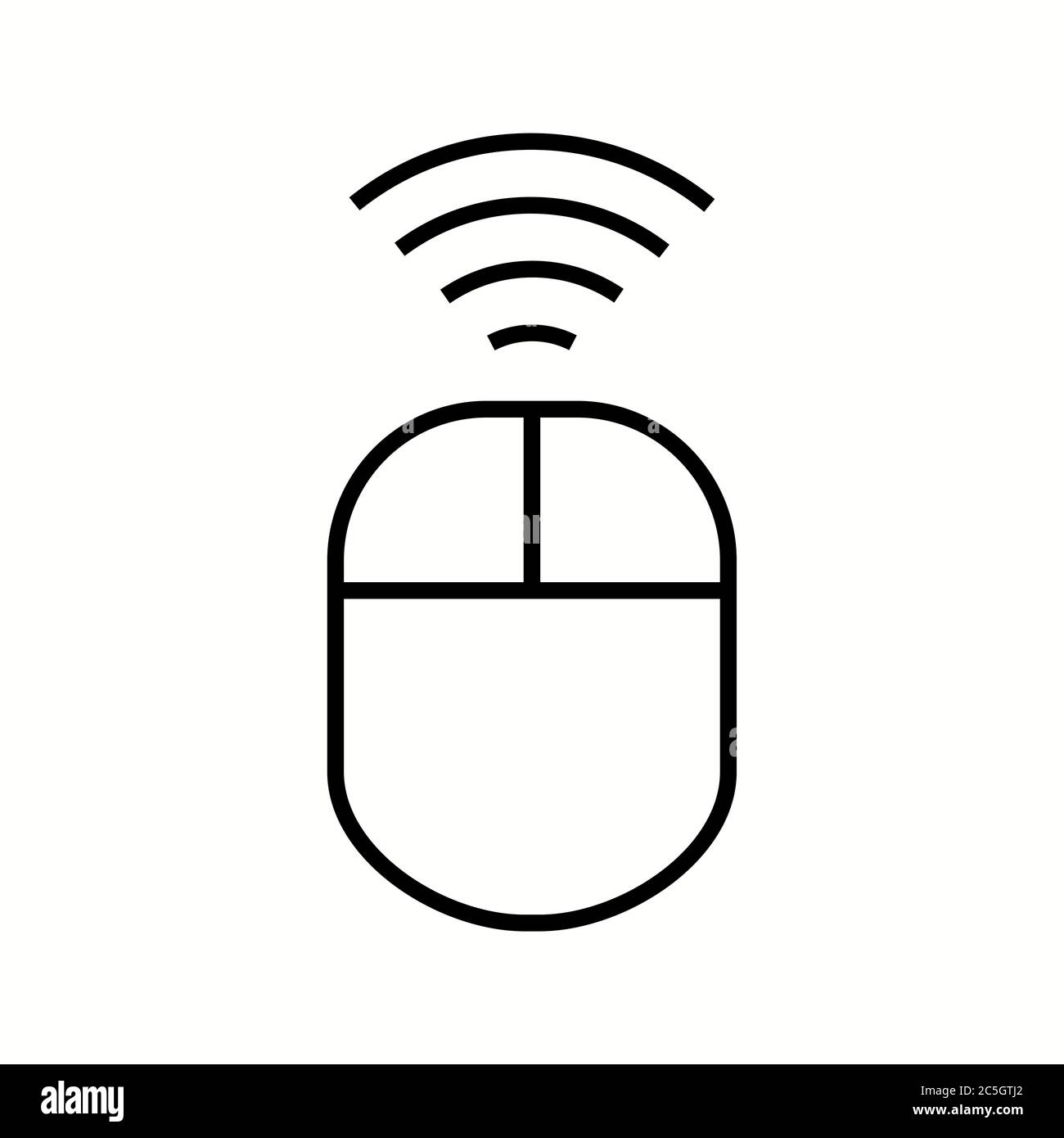 Unique Wireless Input Device Vector Line Icon Stock Vector Image & Art ...
