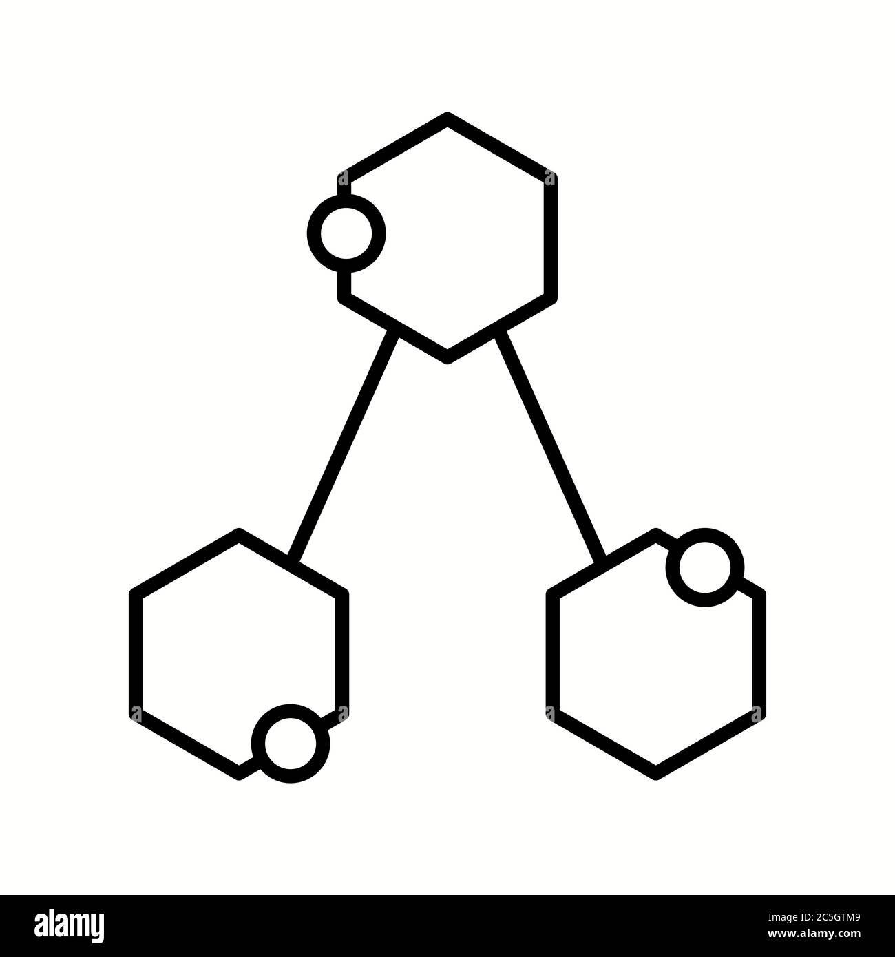 Unique Chemical Structure Vector Line Icon Stock Vector Image & Art - Alamy