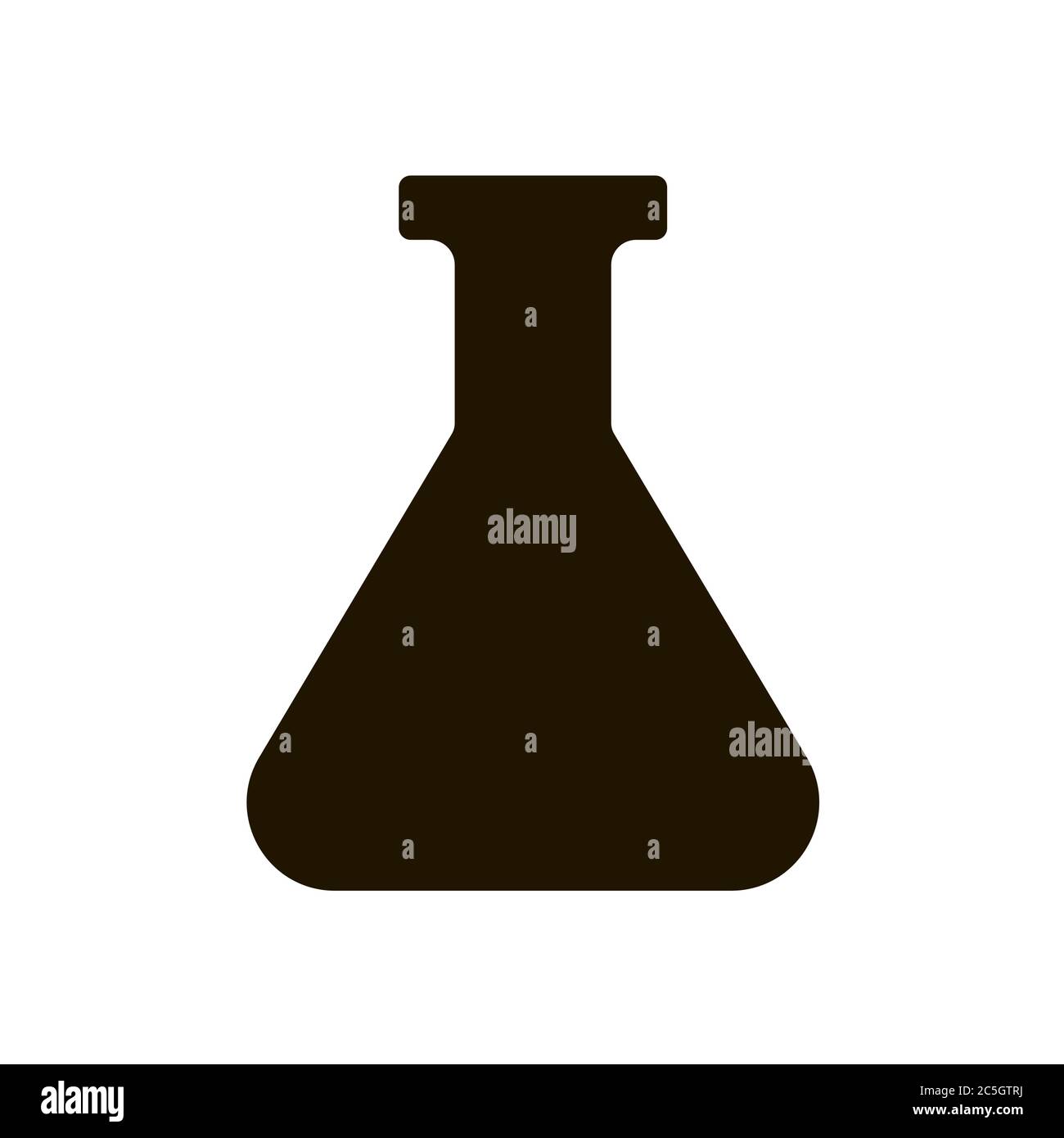 Laboratory flask icon on white background. EPS 10. Vector illustration ...