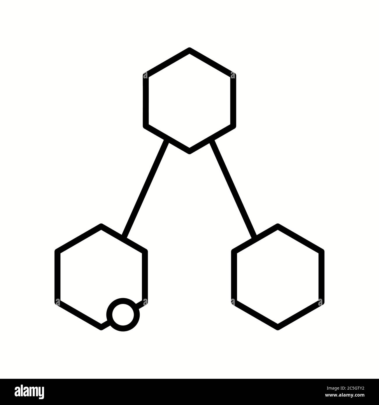 Unique Chemical Structure II Vector Line Icon Stock Vector Image & Art ...