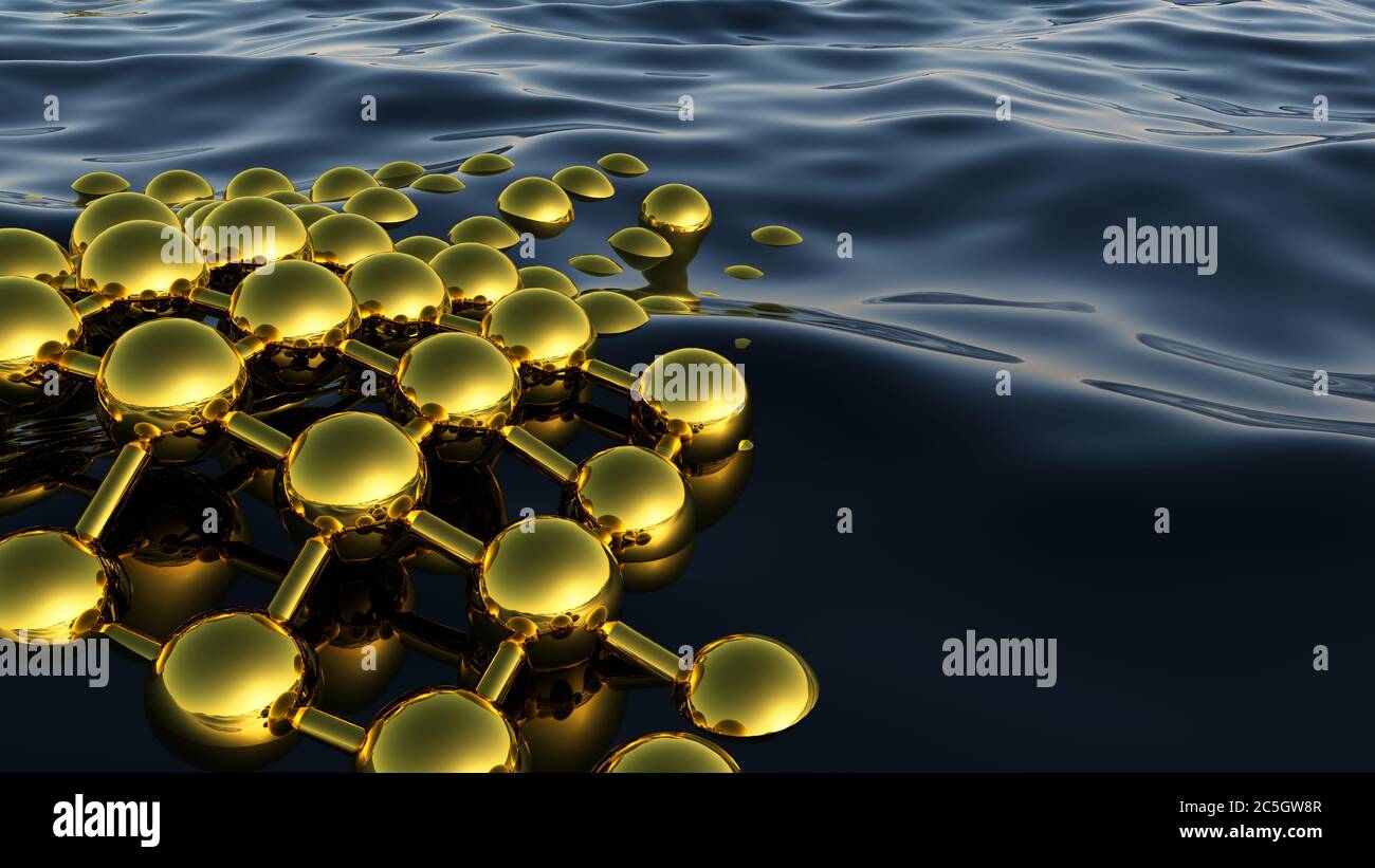 Abstract business science or technology background with golden lattice ...