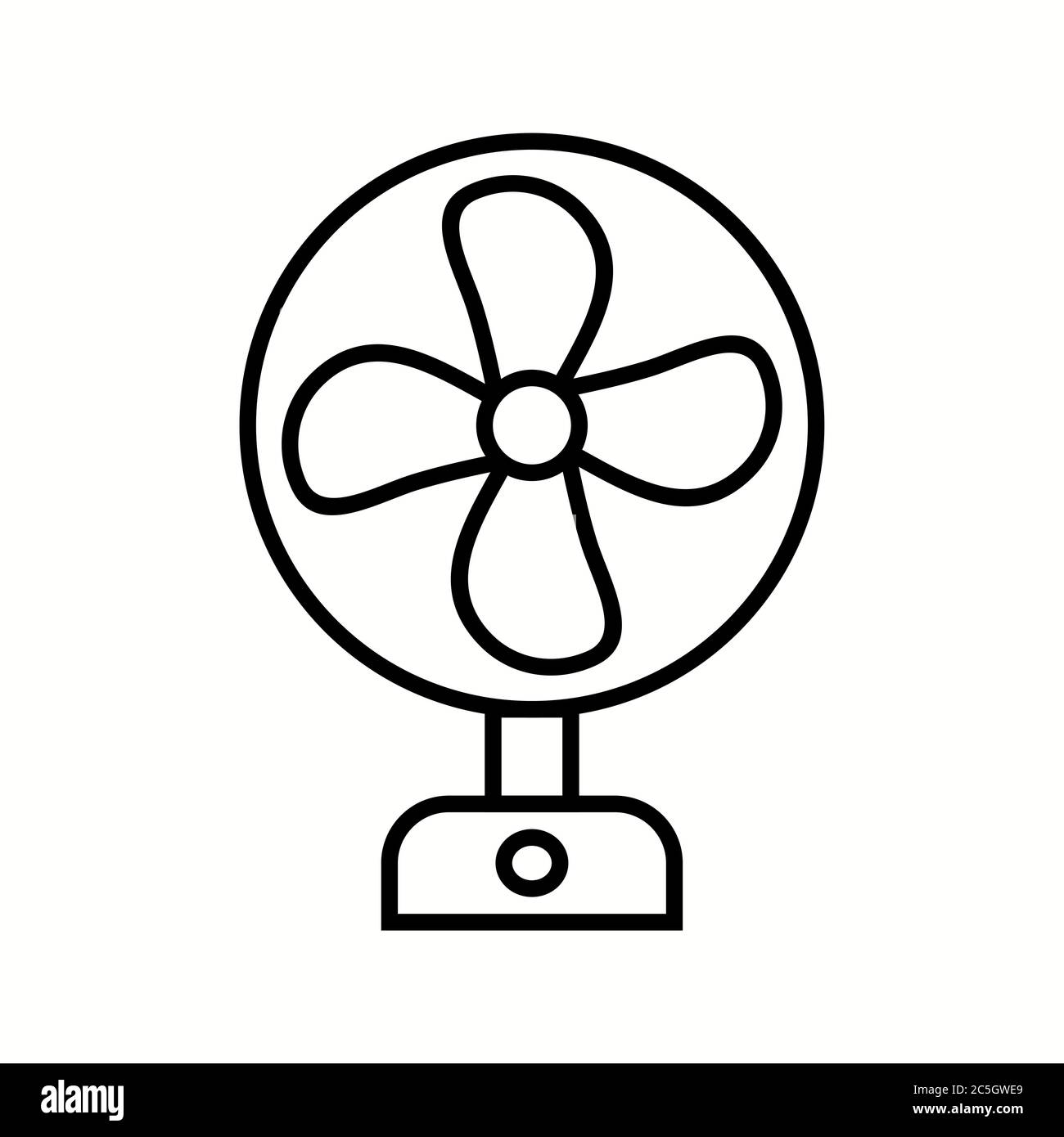 Unique Fan Vector Line Icon Stock Vector Image & Art - Alamy