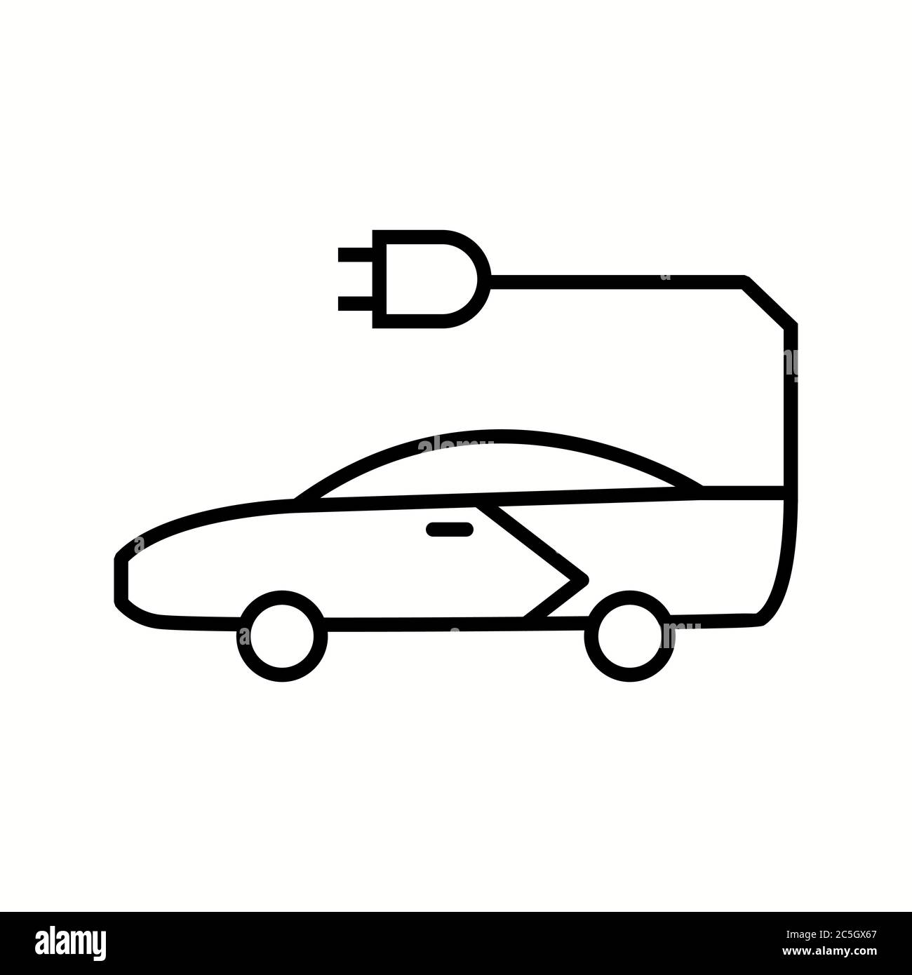 Unique Car Vector Line Icon Stock Vector Image & Art - Alamy