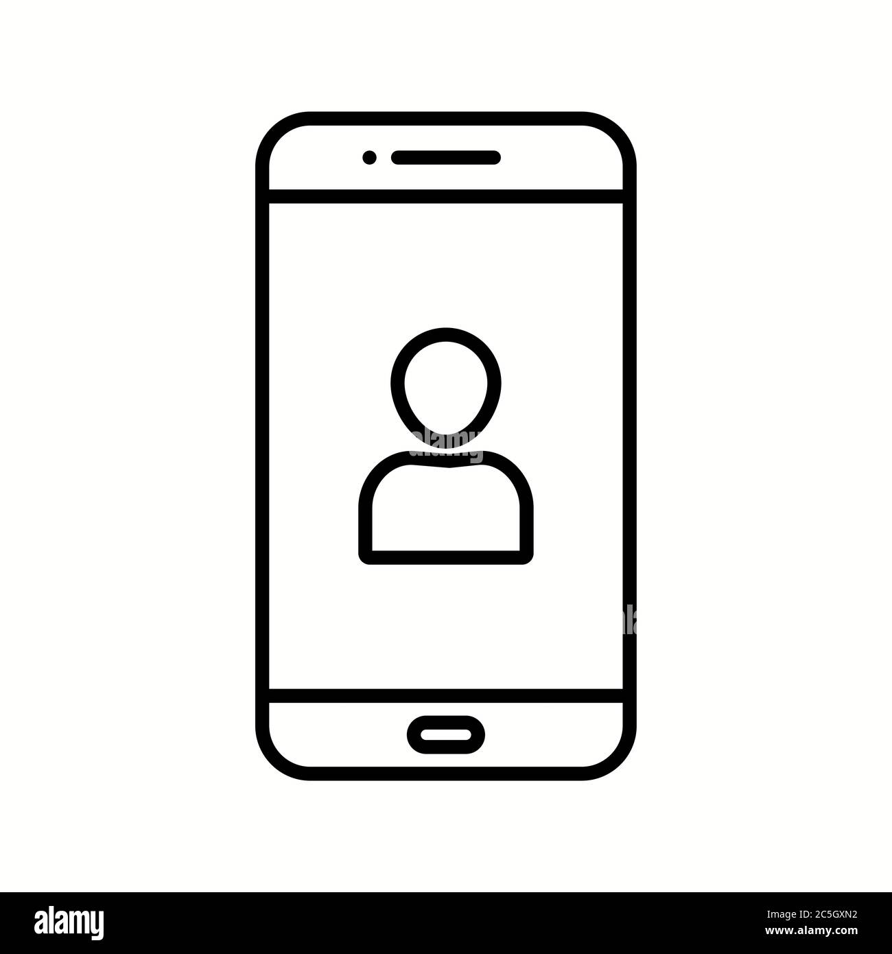 Unique User Account Vector Line Icon Stock Vector Image & Art - Alamy