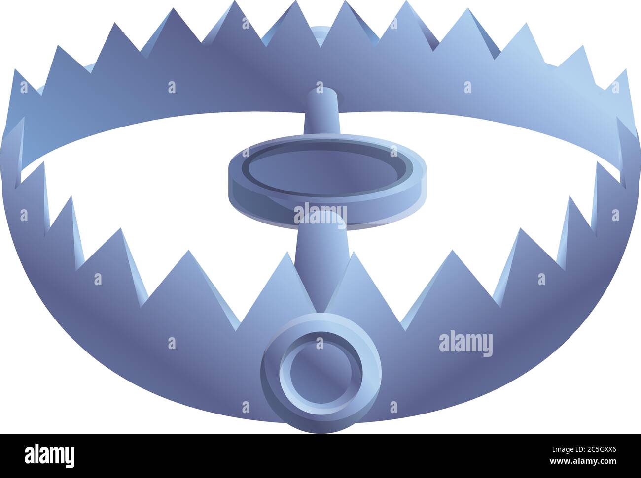 Bear trap icon. Cartoon of bear trap vector icon for web design ...