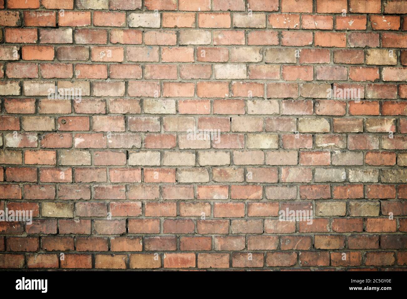 Front view of an old brick wall in Spain Stock Photo - Alamy