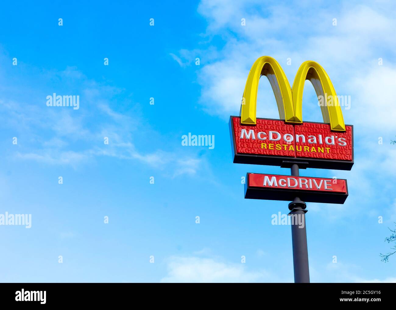 Mcdonalds advertising board hi-res stock photography and images - Alamy