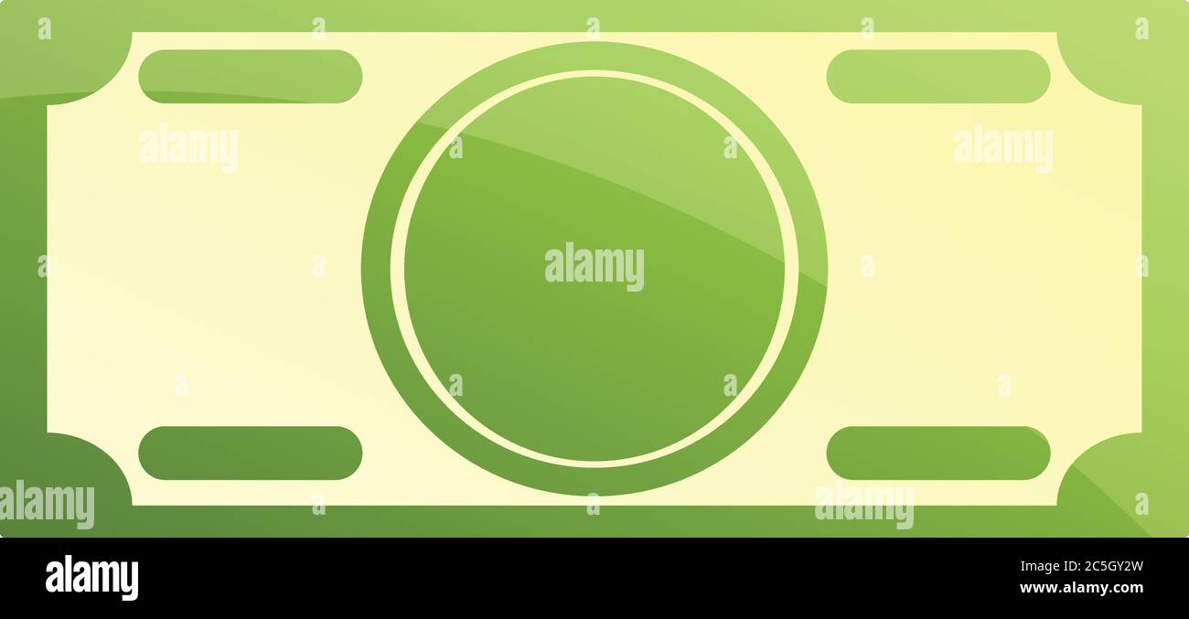 Money banknote icon. Cartoon of money banknote vector icon for web ...