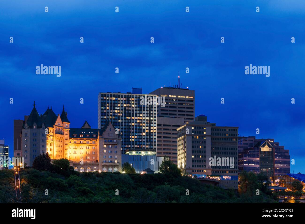 Modern architecture of Edmonton. Edmonton, Alberta, Canada Stock Photo ...