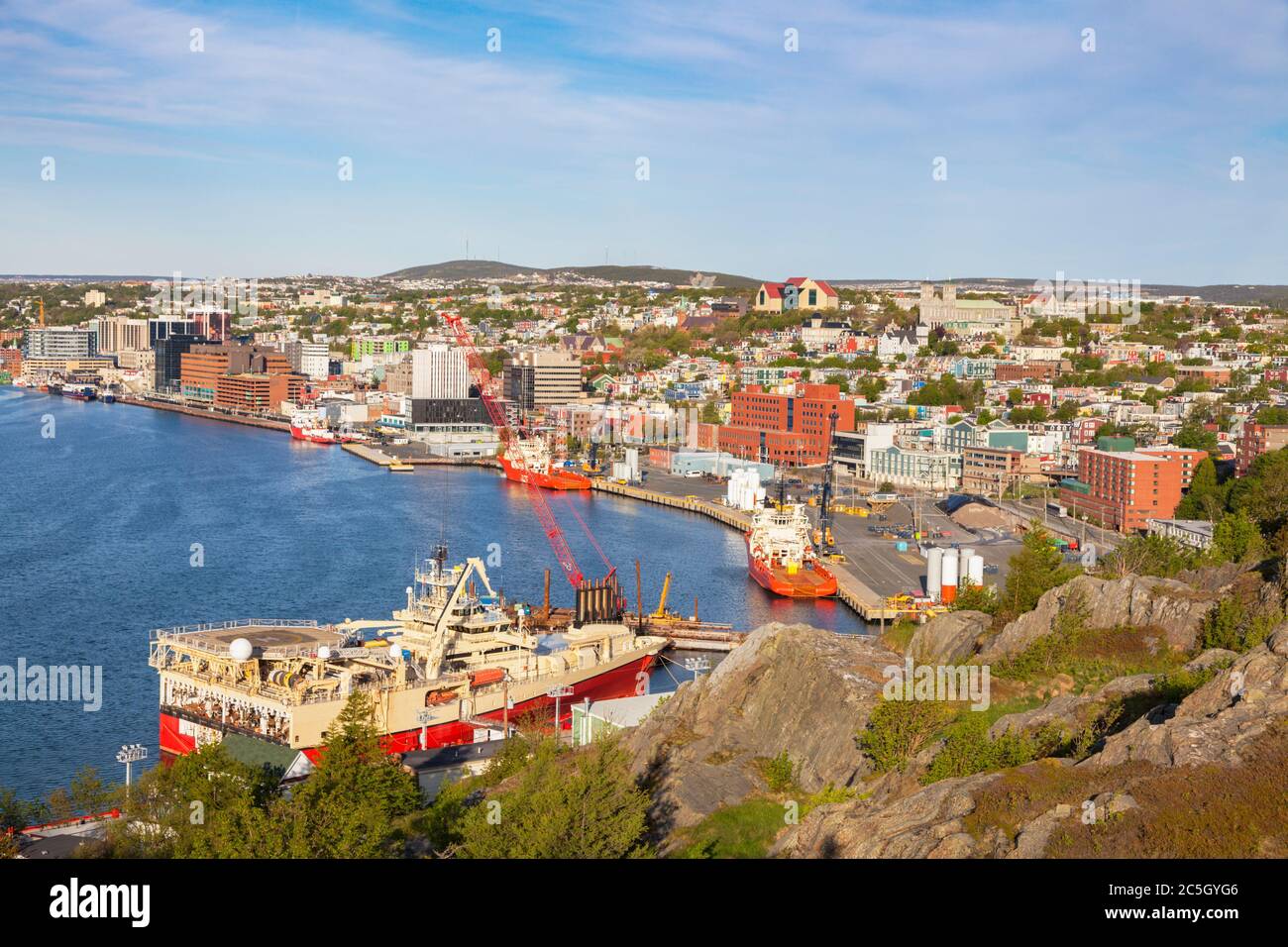 Panorama of St. John's, Newfoundland. St. John's, Newfoundland and ...
