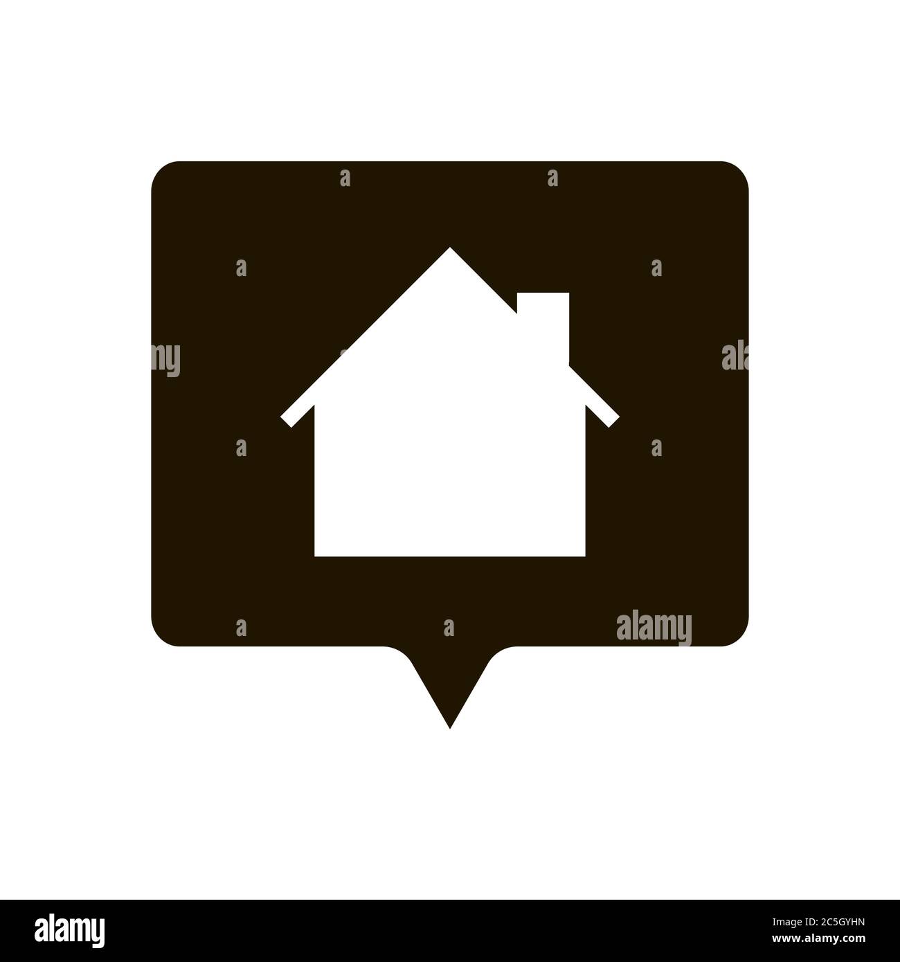 House Icon on white background. Trendy flat style for graphic design ...