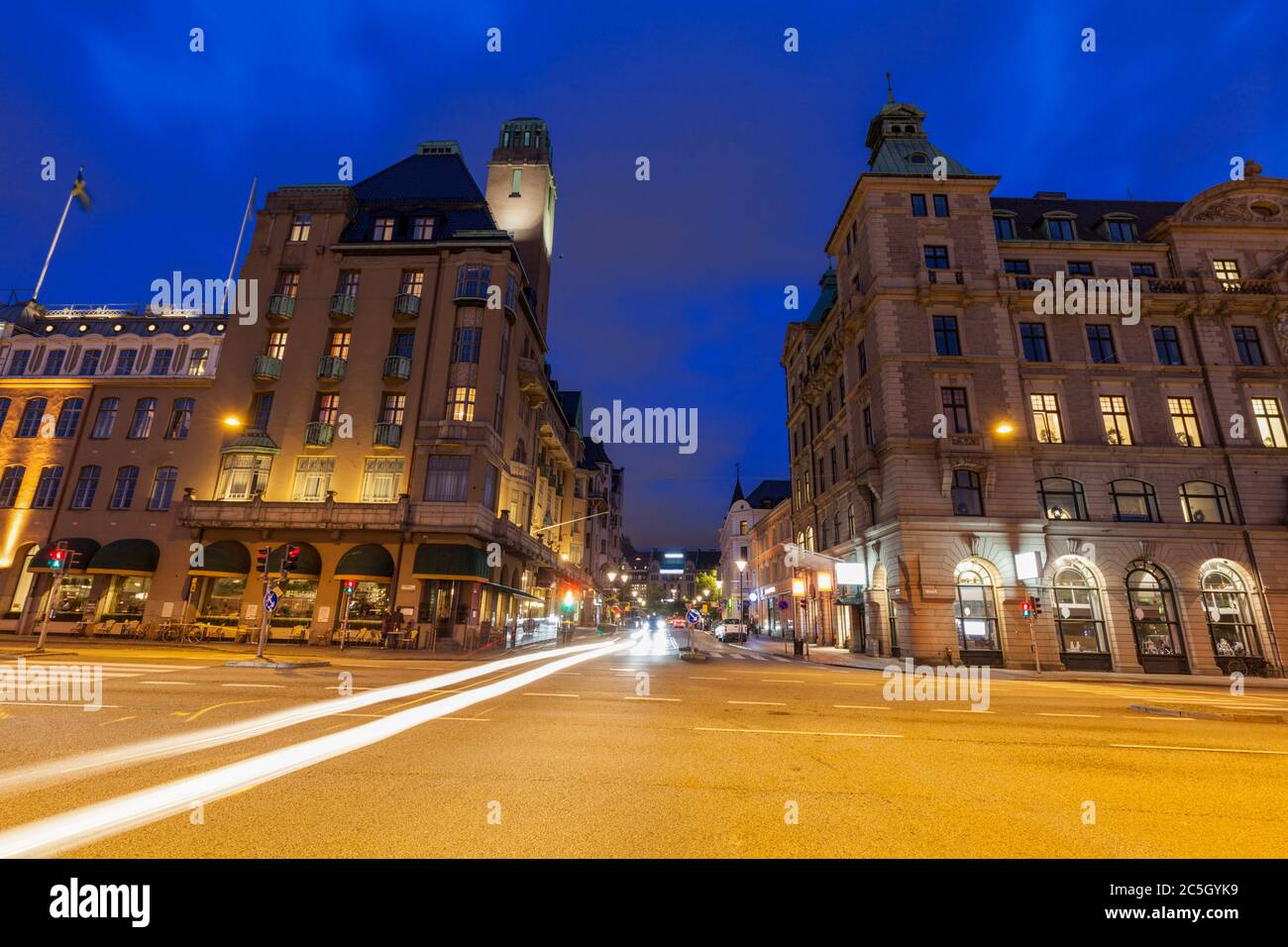 Malmo street night hi-res stock photography and images - Alamy