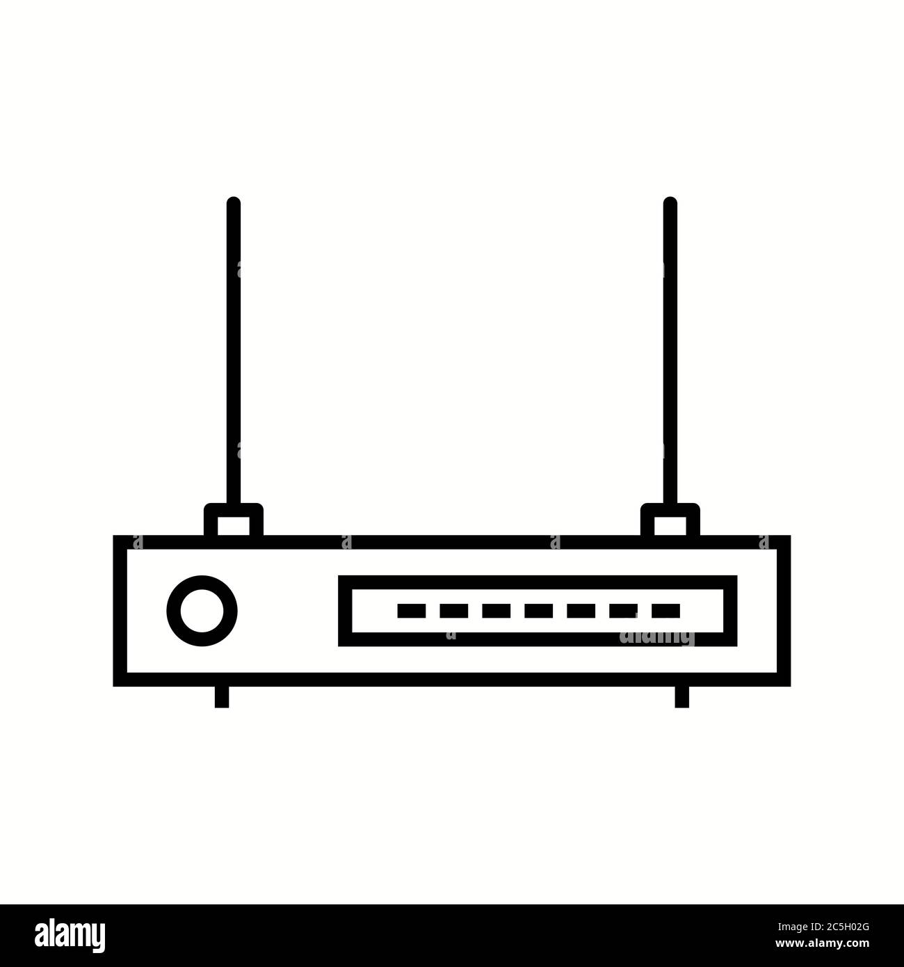 Unique Wifi Router Vector Line Icon Stock Vector Image & Art - Alamy