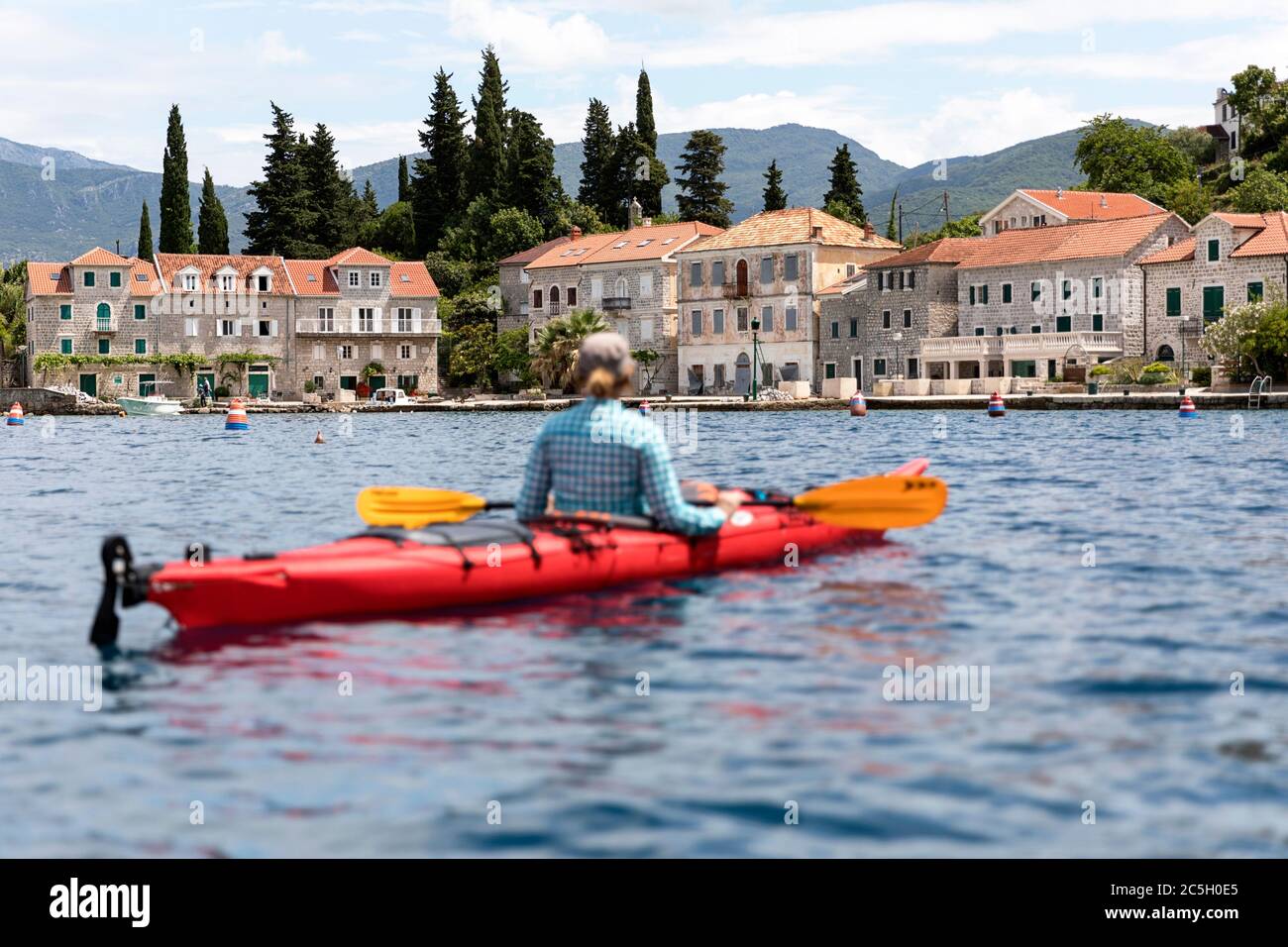Kotor bay kayaking hi-res stock photography and images - Alamy