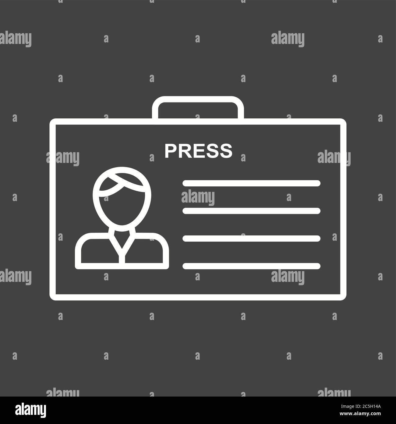 Unique Male ID Vector Line Icon Stock Vector Image & Art - Alamy