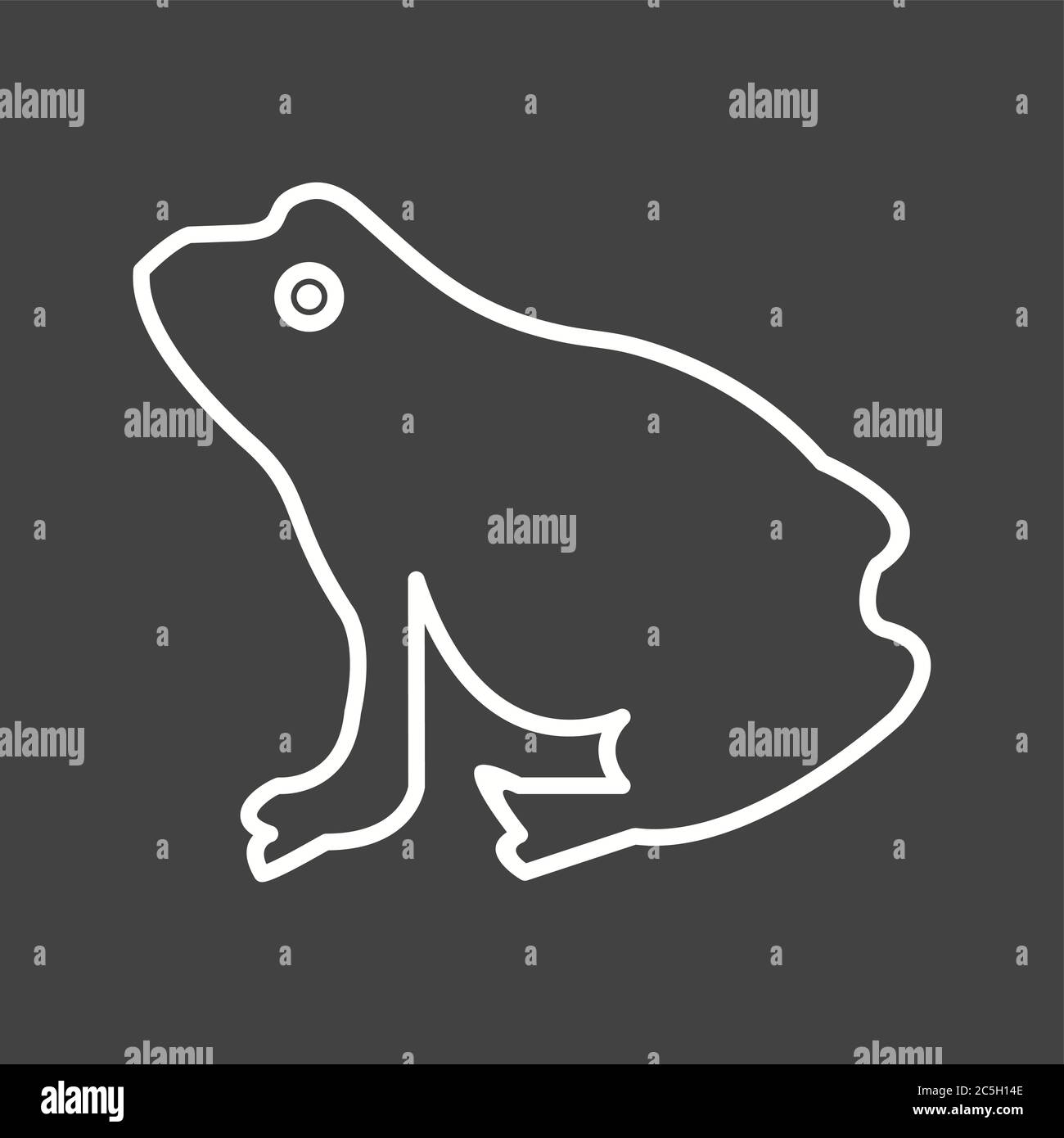 Unique Frog Vector Line Icon Stock Vector Image & Art - Alamy