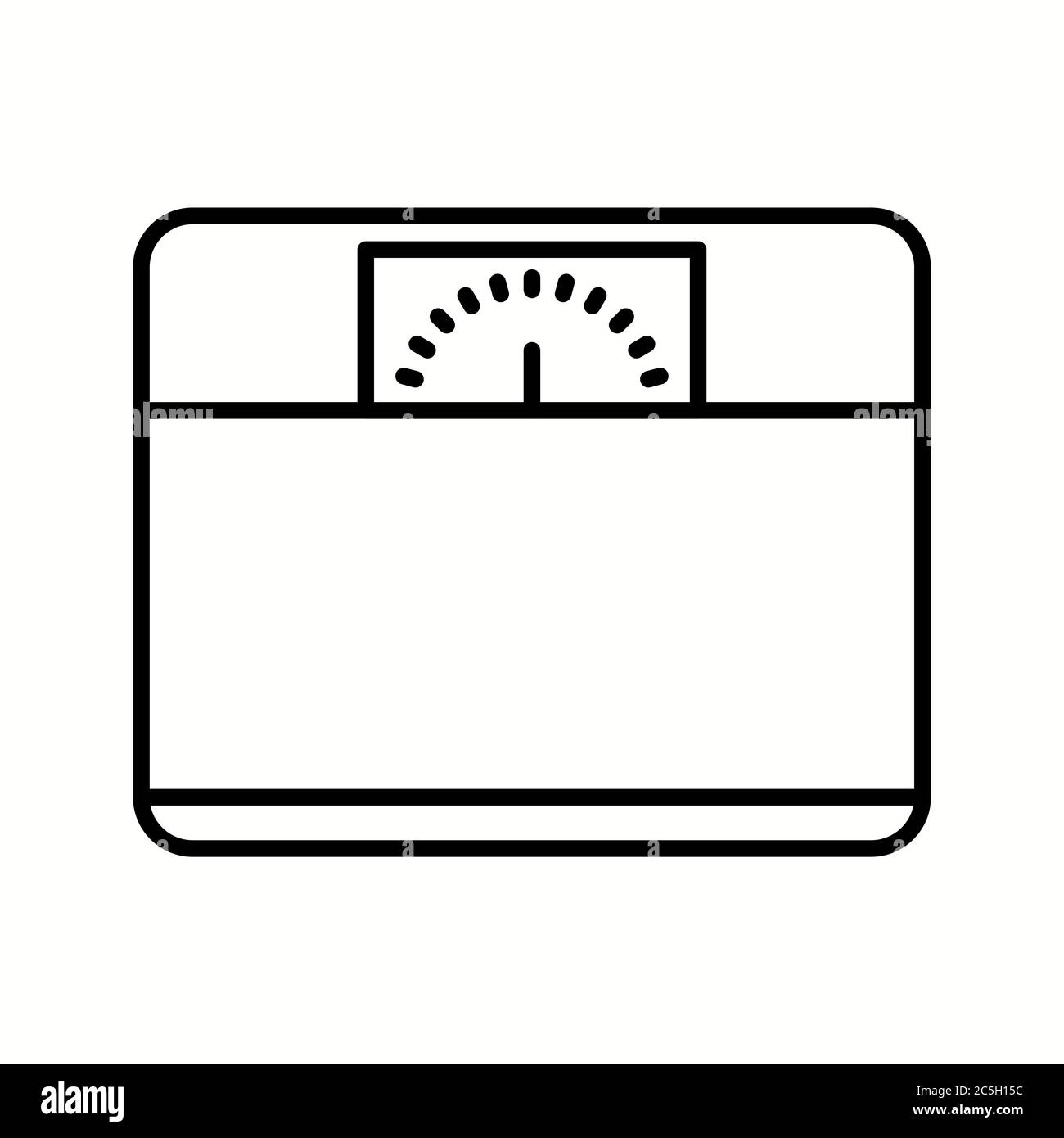 Unique Weighing Machine Vector Line Icon Stock Vector Image & Art - Alamy