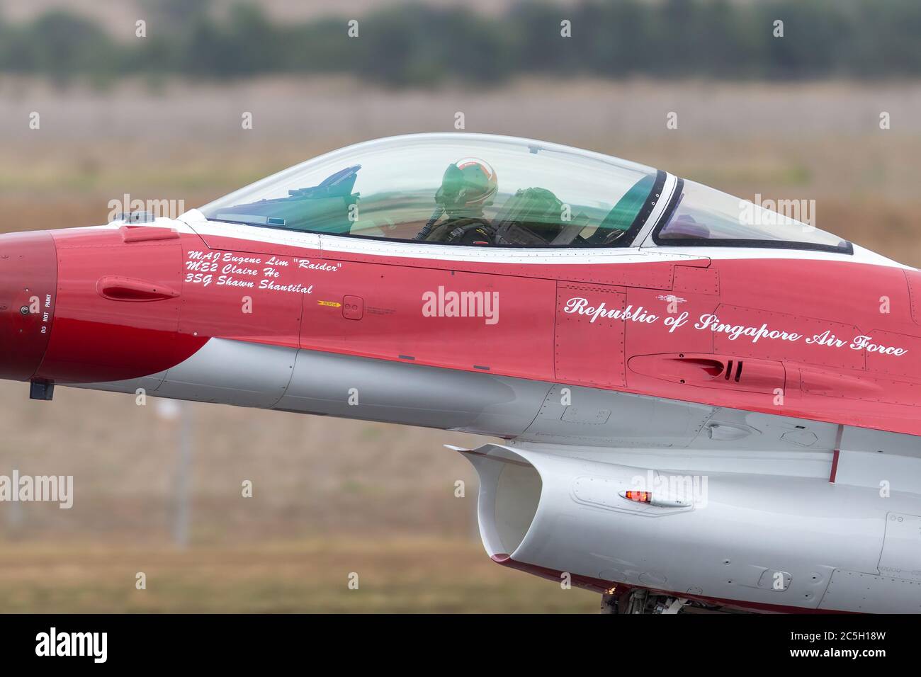 Republic of Singapore Air Force (RSAF) Lockheed Martin F-16CJ Fighting ...