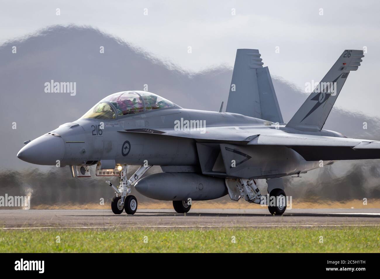Royal Australian Air Force (RAAF) Boeing F/A-18F Super Hornet multirole ...