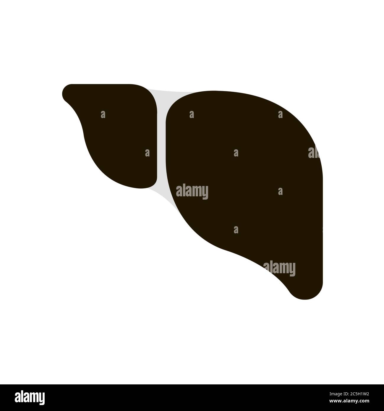 Human liver icon in trendy flat style isolated on white background. Eps ...