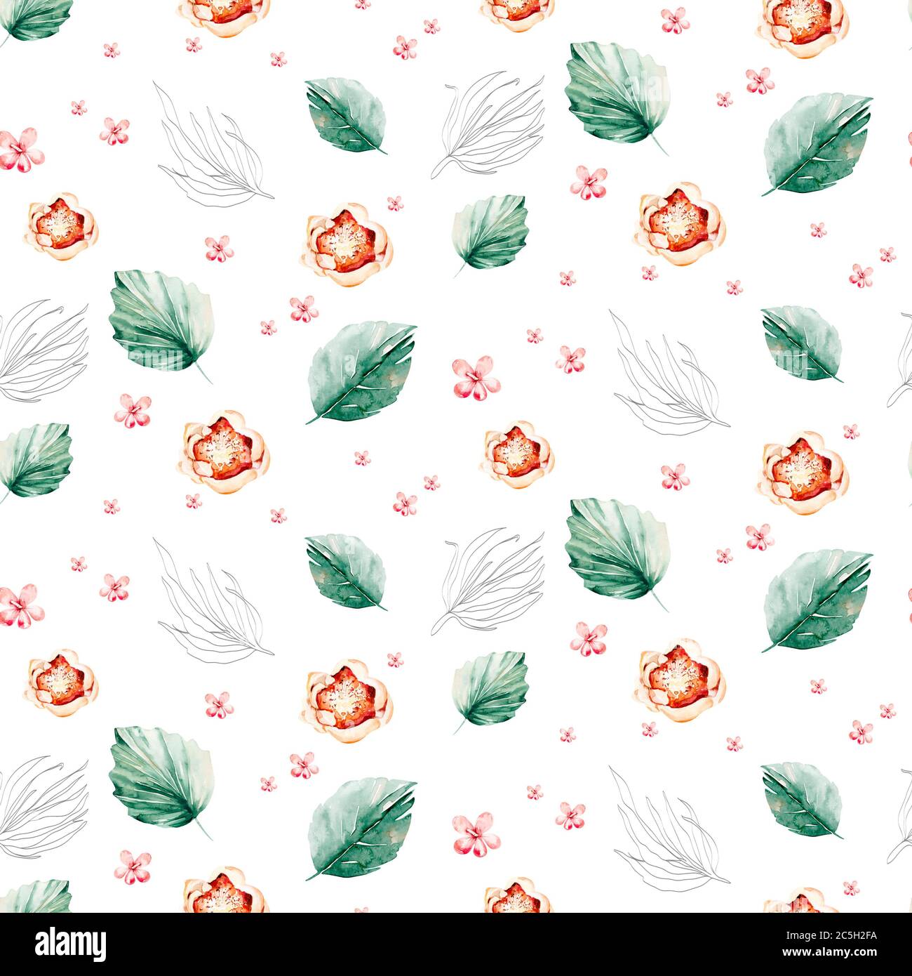 Boho floral pattern hi-res stock photography and images - Alamy