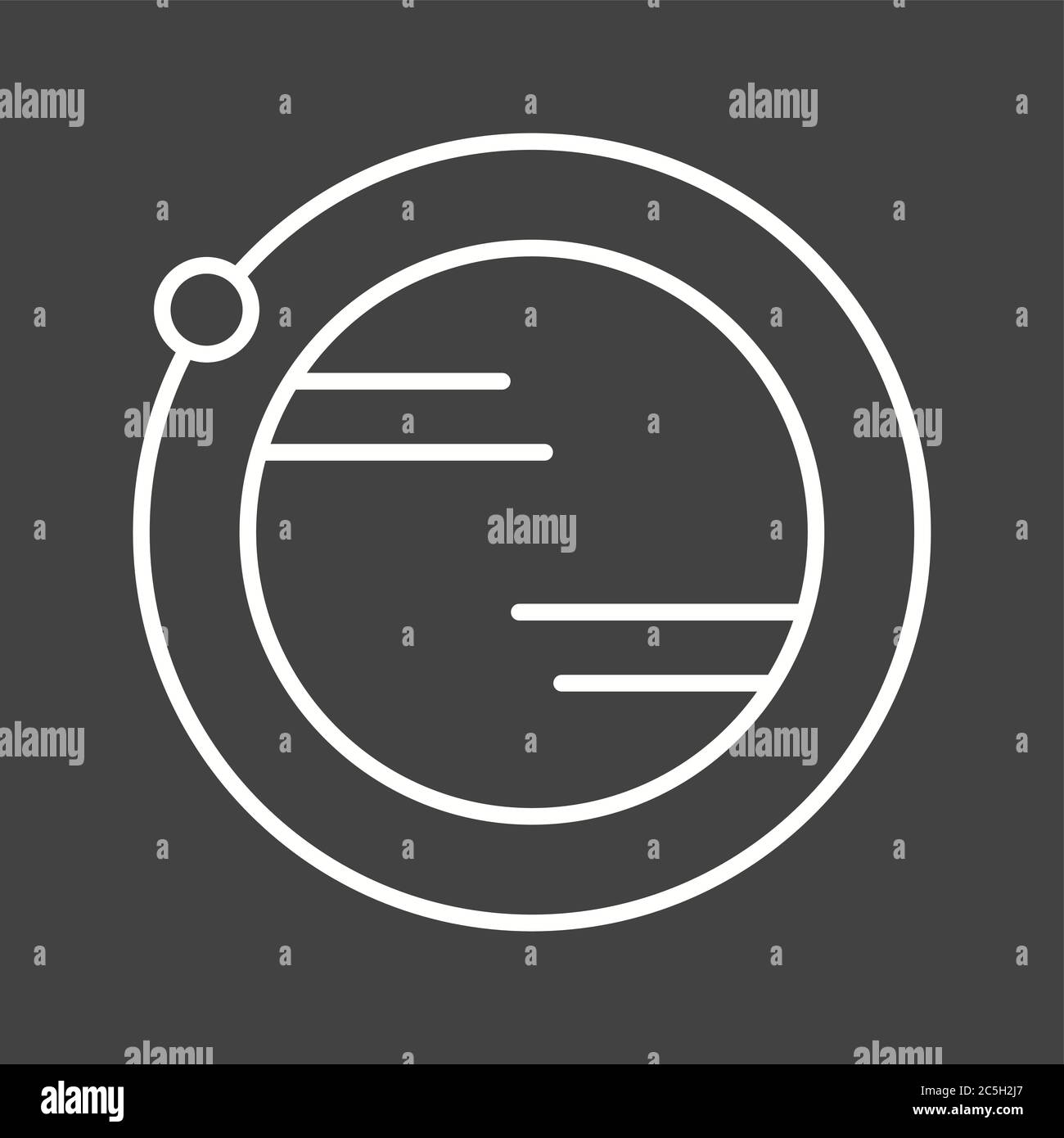 Unique Orbit Vector Line Icon Stock Vector Image & Art - Alamy